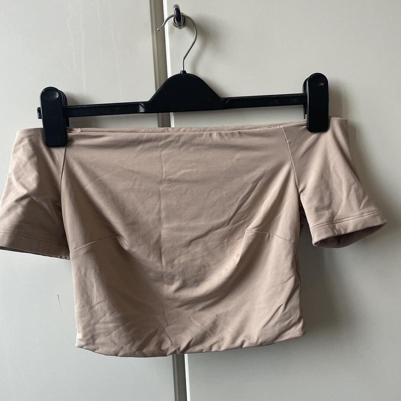 Kookai basic off shoulder crop top in size 1 AU (uk... - Depop