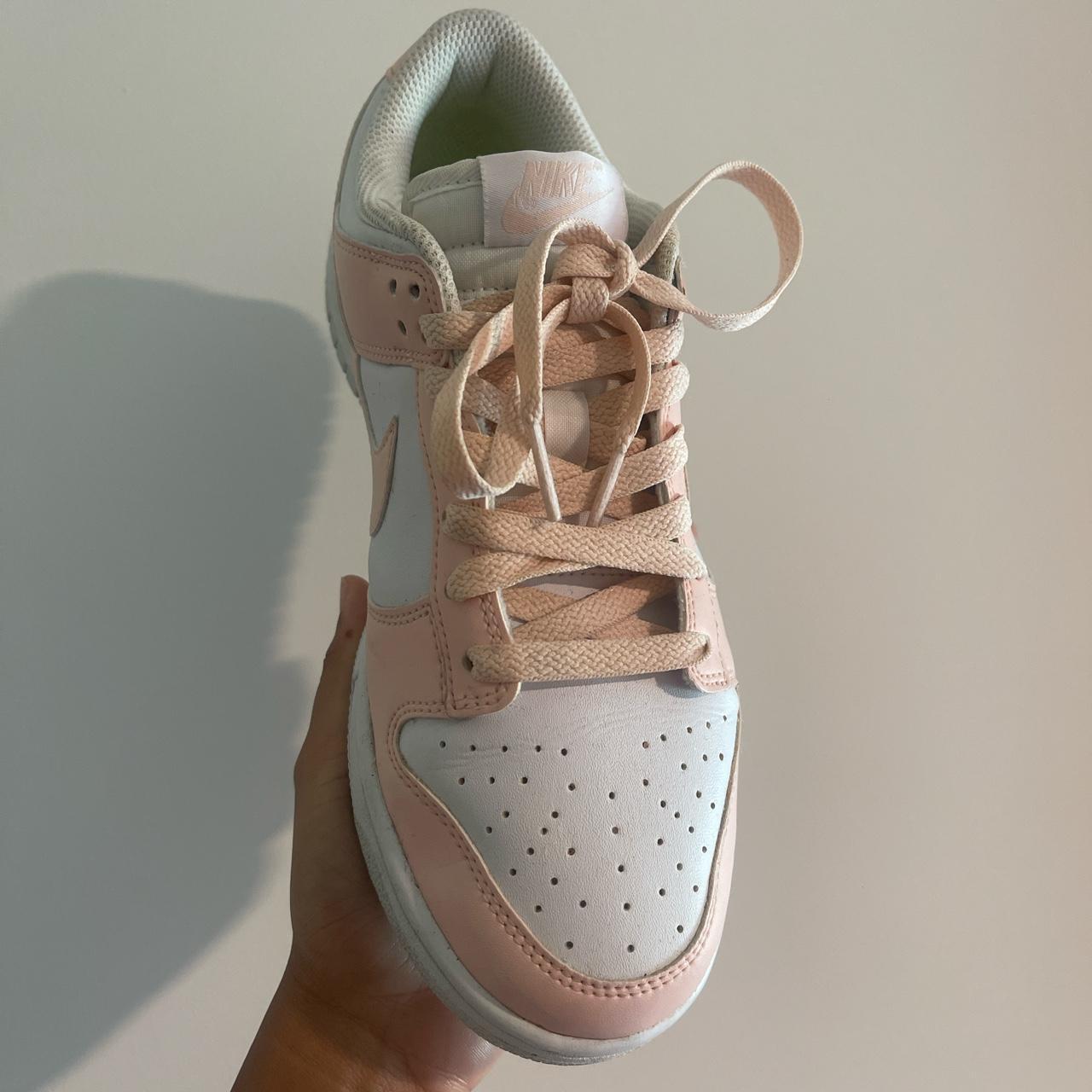 lowtop Nike dunks in PINK!! love these so much just... - Depop