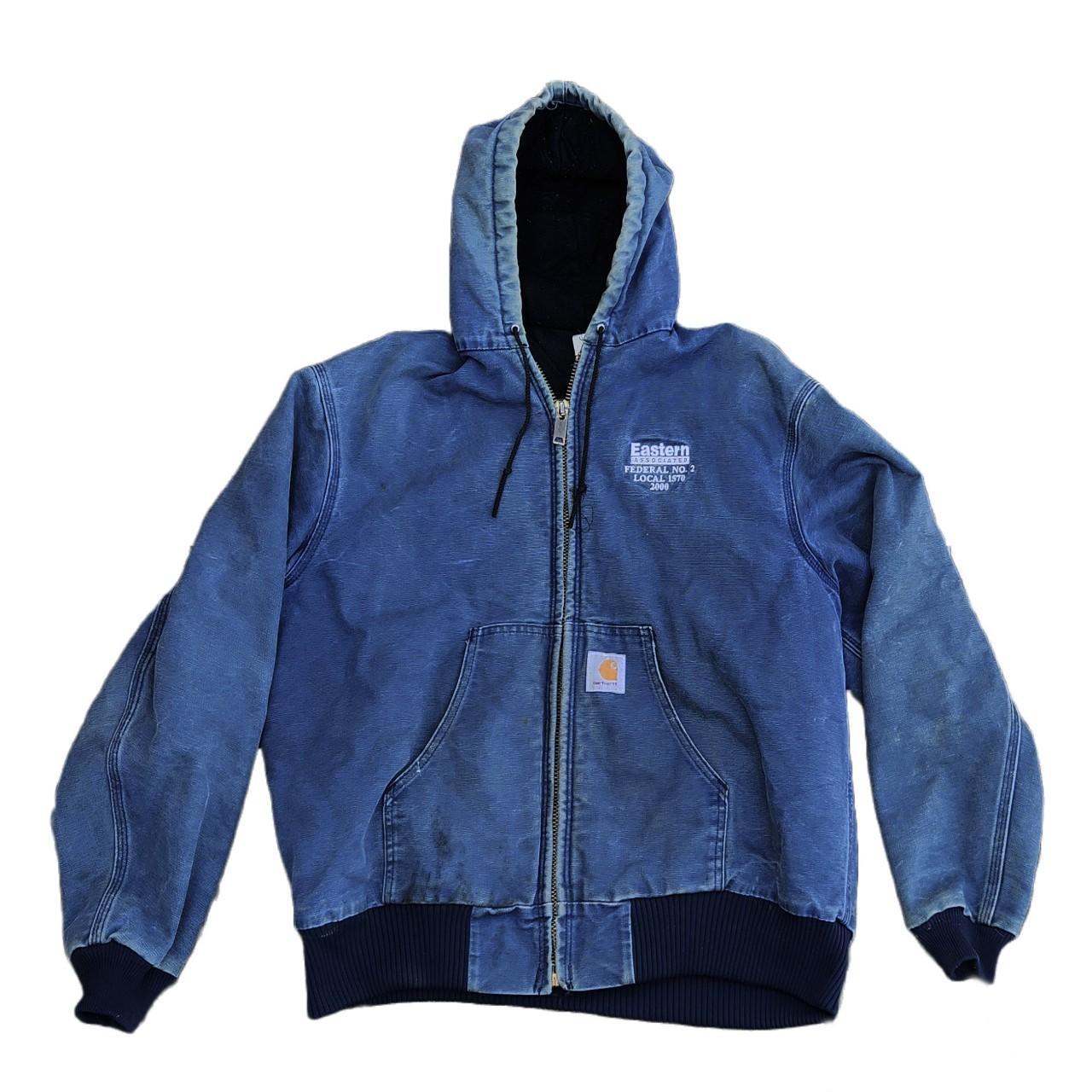 Vintage official Carhartt hooded jacket "Eastern... - Depop