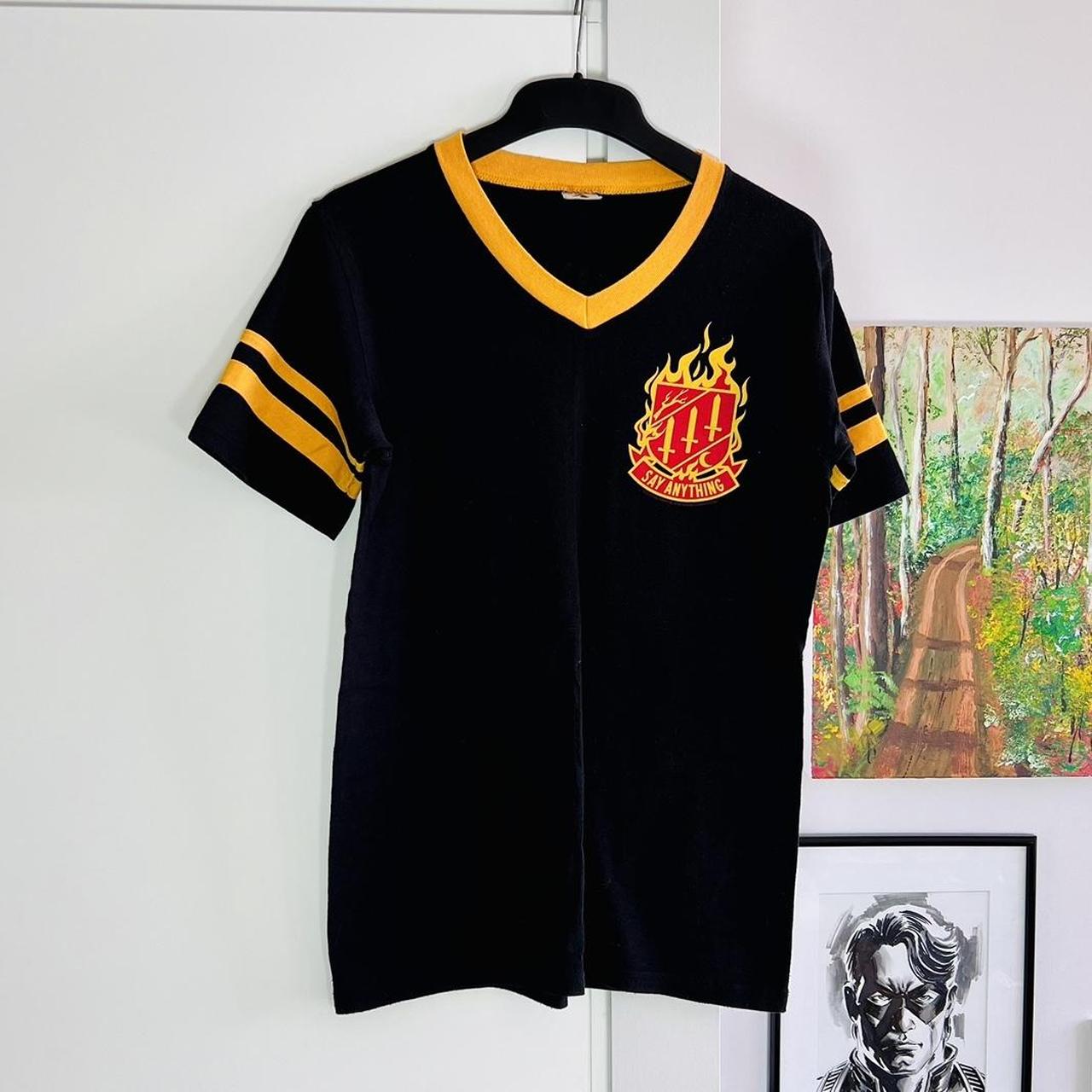 Say Anything band soccer/football style tee with... - Depop