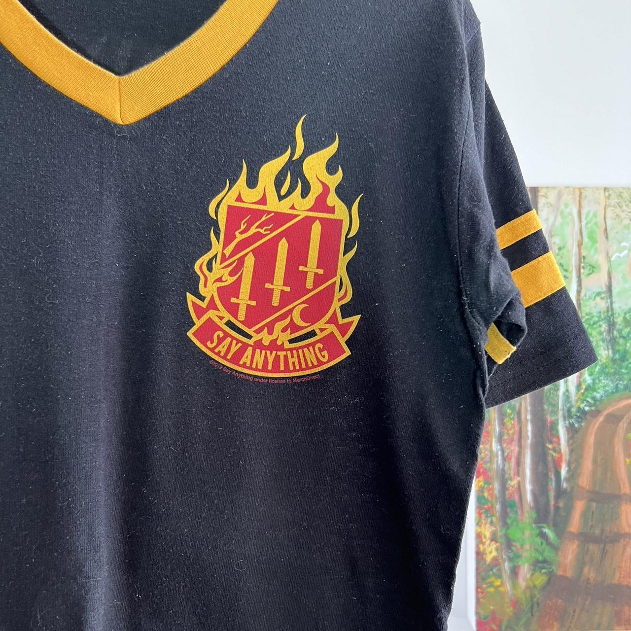 Say Anything band soccer/football style tee with... - Depop