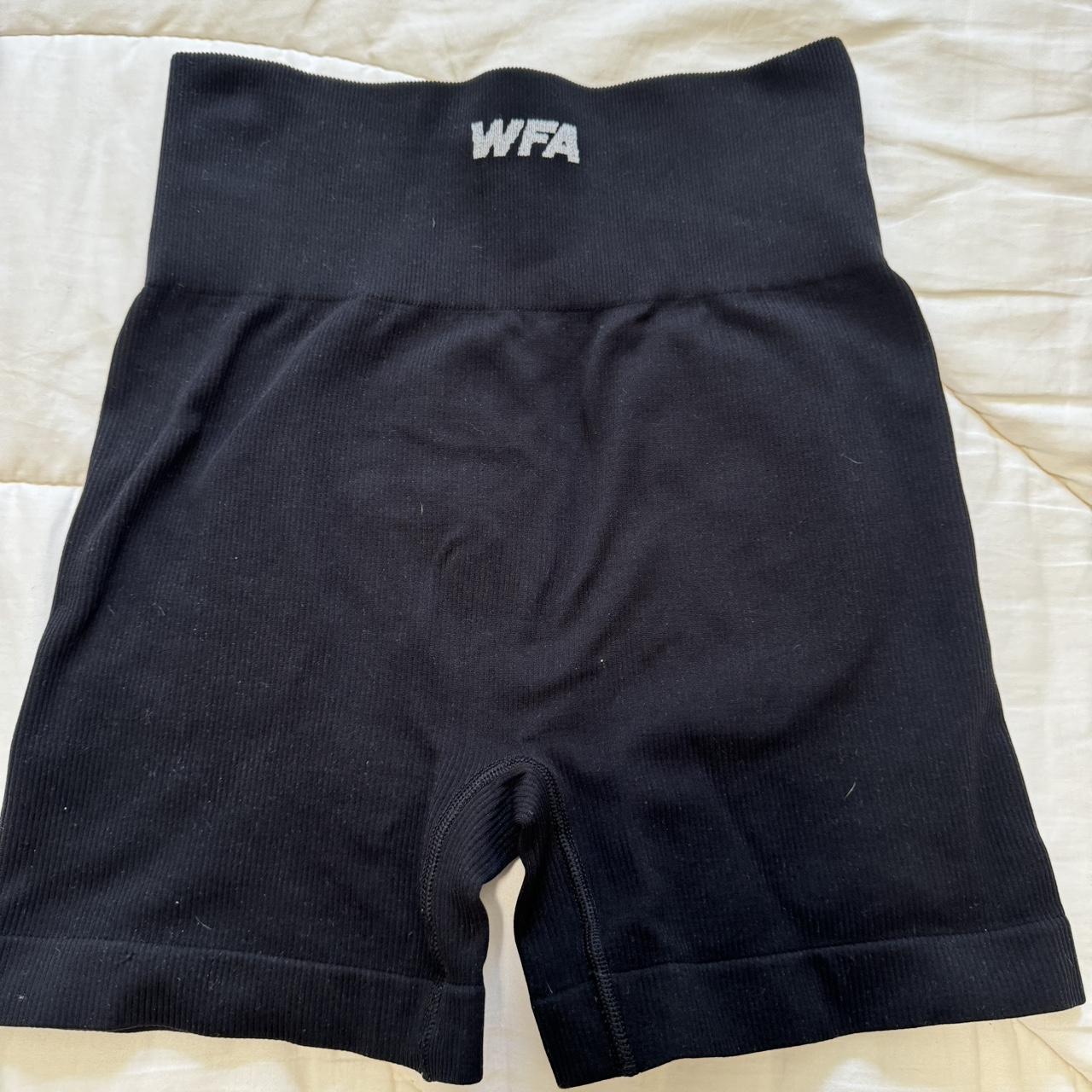 Black white fox active gym shorts #activewear - Depop
