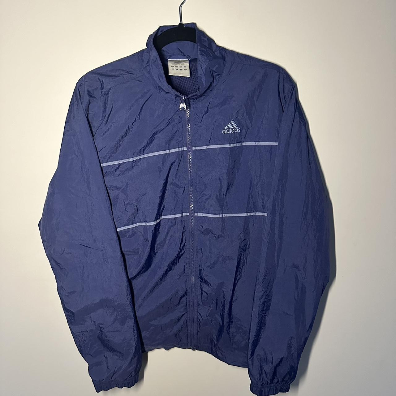 VINTAGE MENS ADIDAS SPRAY JACKET SUSTAINABLE HAND... - Depop