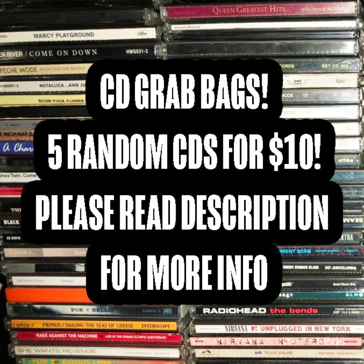 CD grab bags, 5 random CDs for only $10 while... - Depop