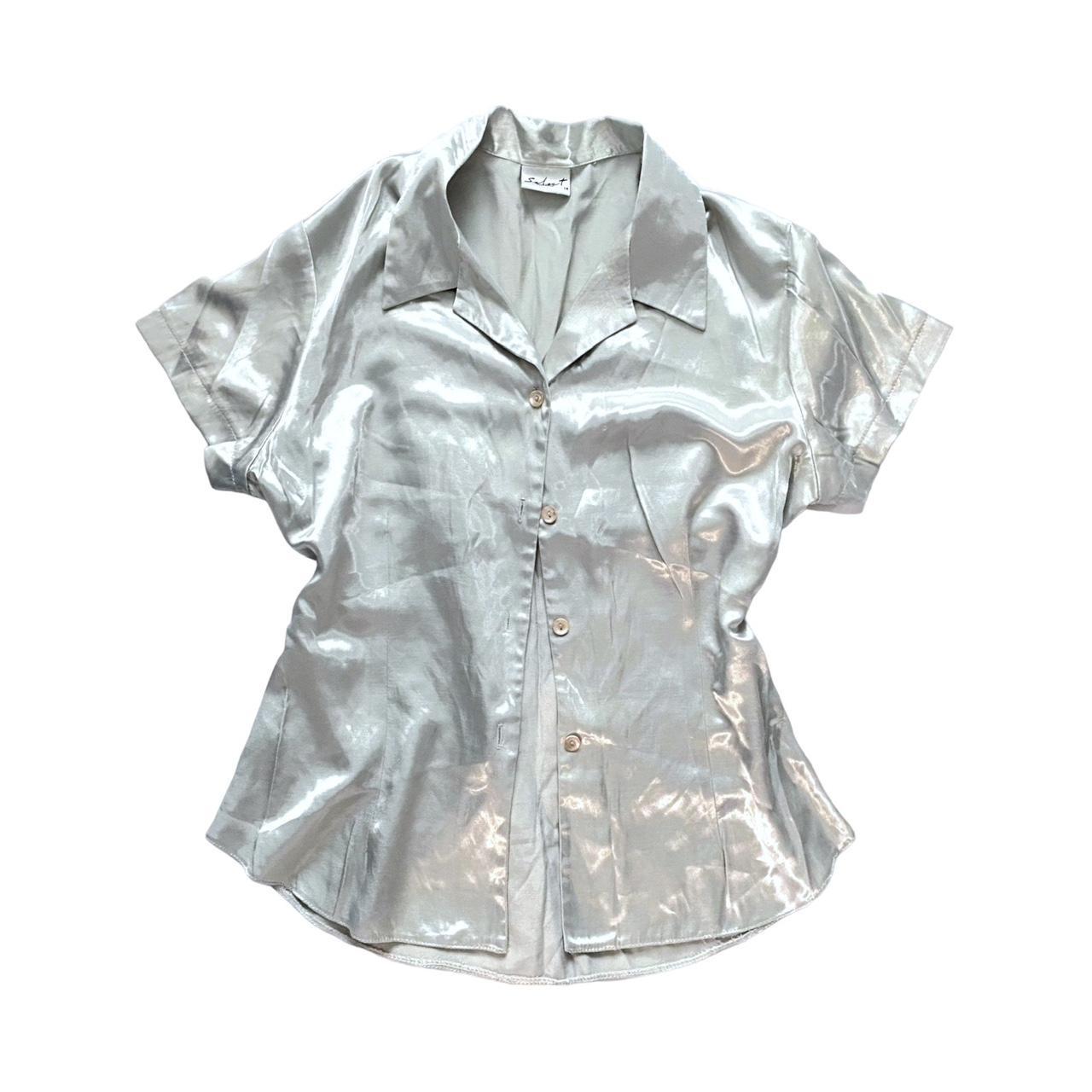 Women's Silver Shirt | Depop