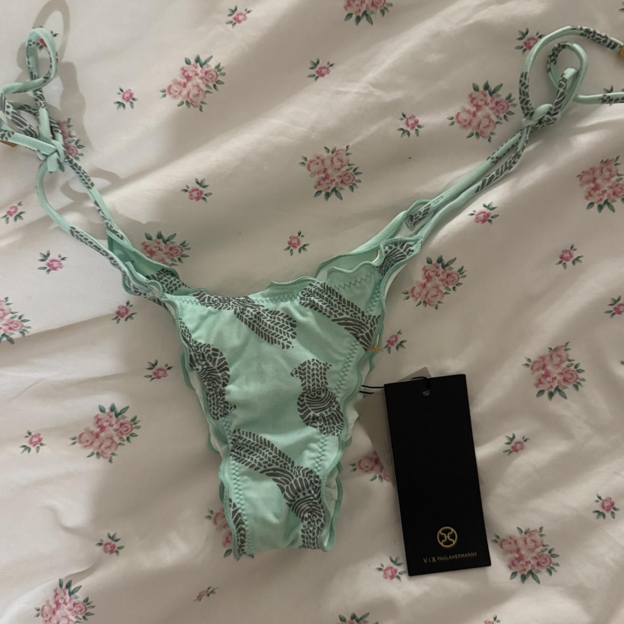 Vix Paula Hermanny mint green bikini bottoms Never... | Depop