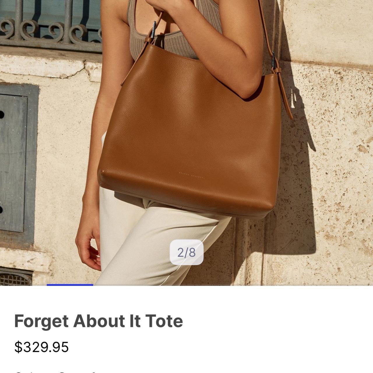 Status Anxiety “Forget about it,” tote bag Brown... - Depop