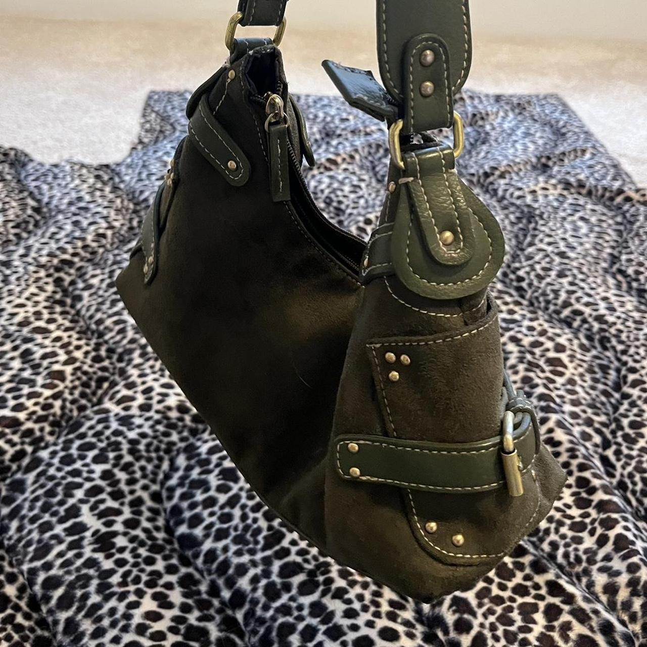 Army green mini bag with buckle detailing! Perfect... - Depop