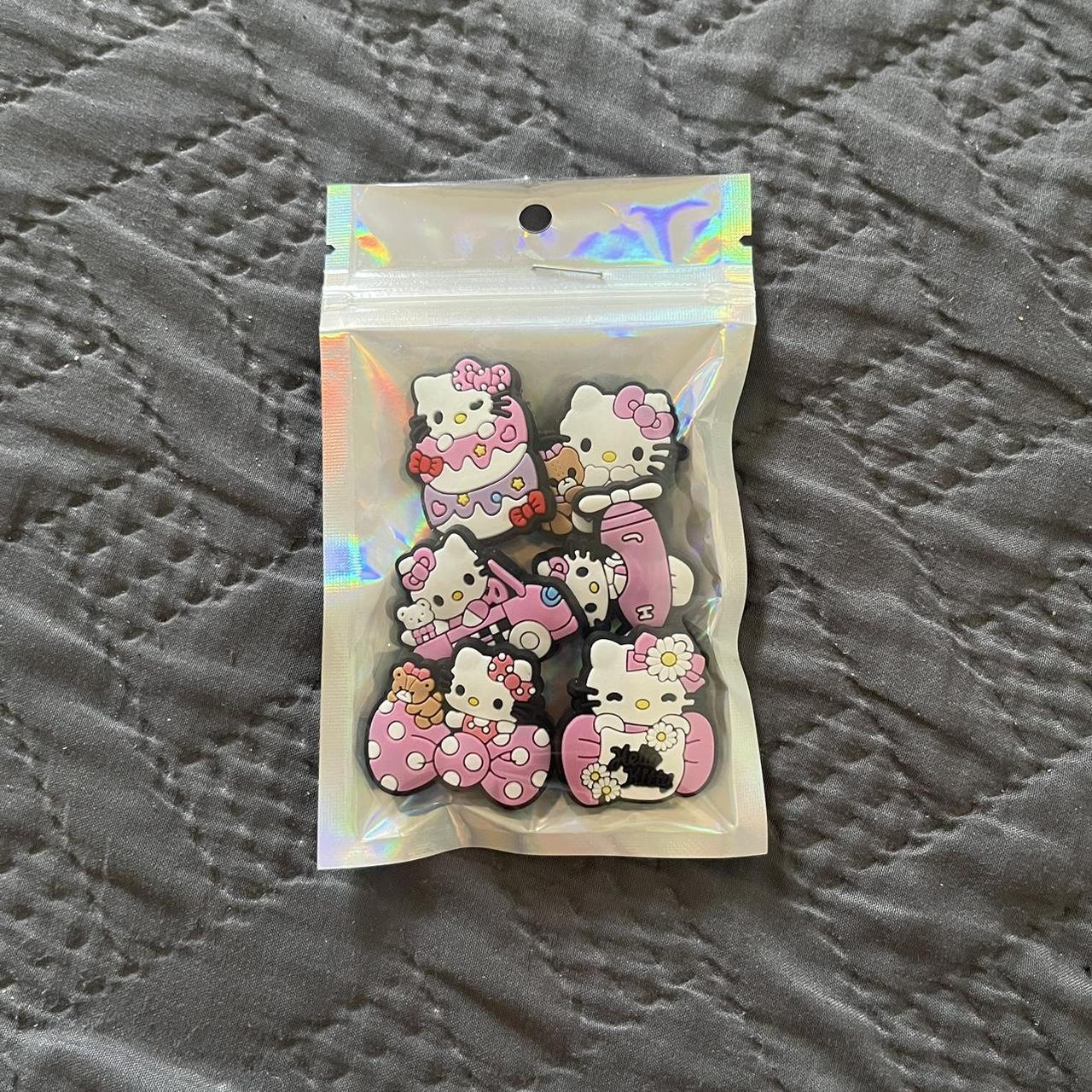 hello kitty croc charms 6 piece unopened... - Depop