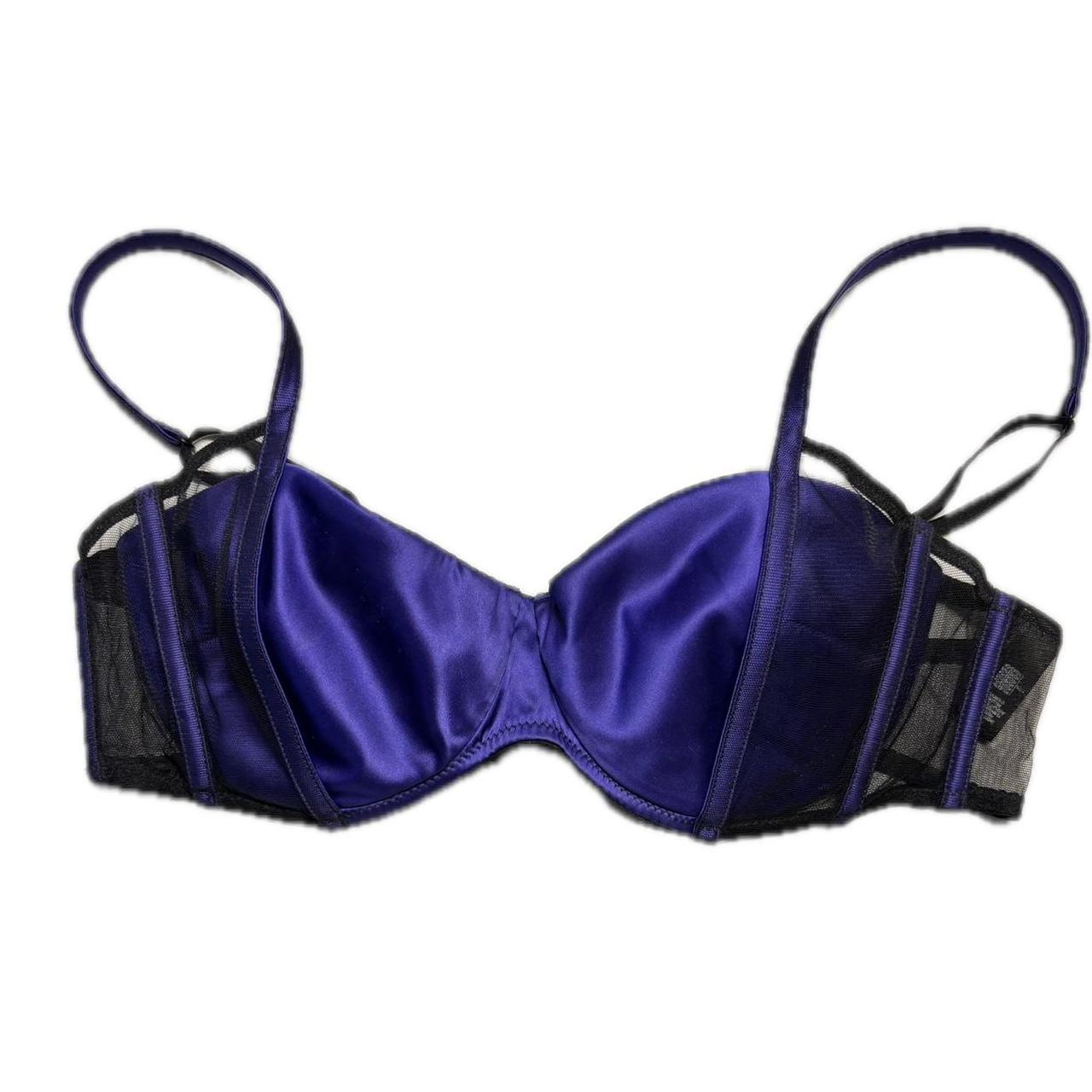 LA PERLA BLACK LABEL VINTAGE PURPLE BRA 💟 italian... - Depop