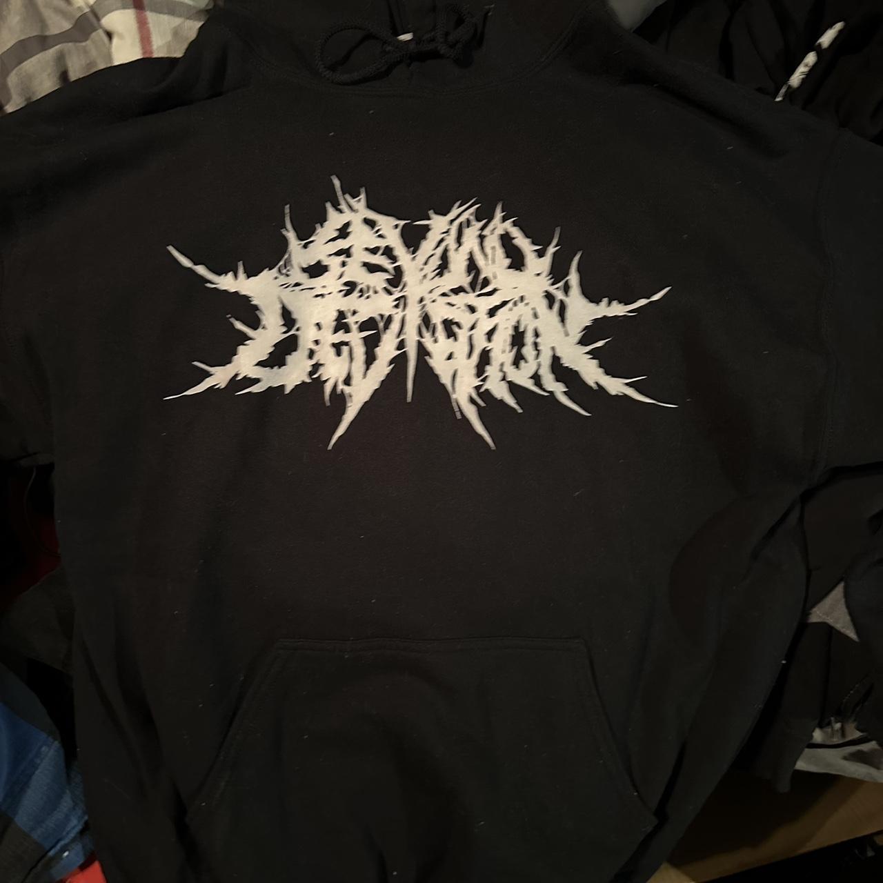 Beyond Deviation logo hoodie. #deathcore #downtempo... - Depop