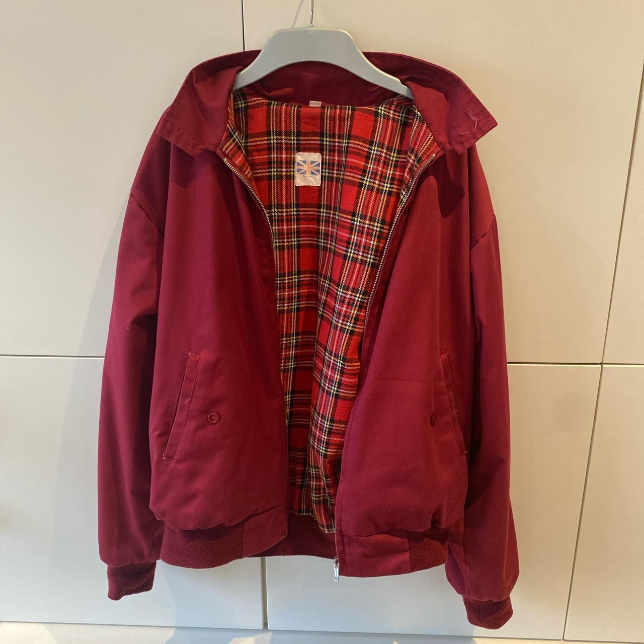 Vintage red Harrington jacket - Depop