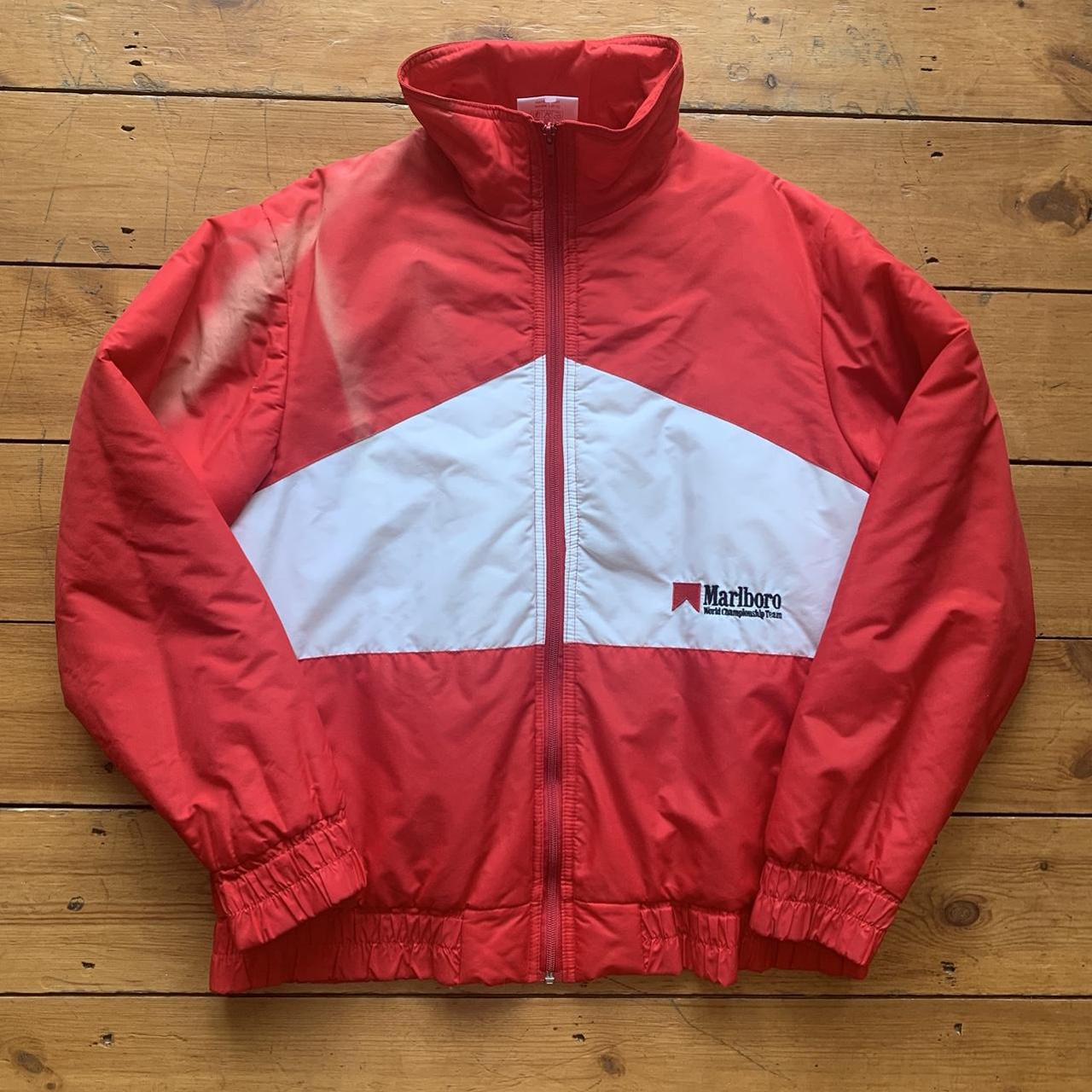 90s Marlboro Racing Jacket Size Large Great... - Depop
