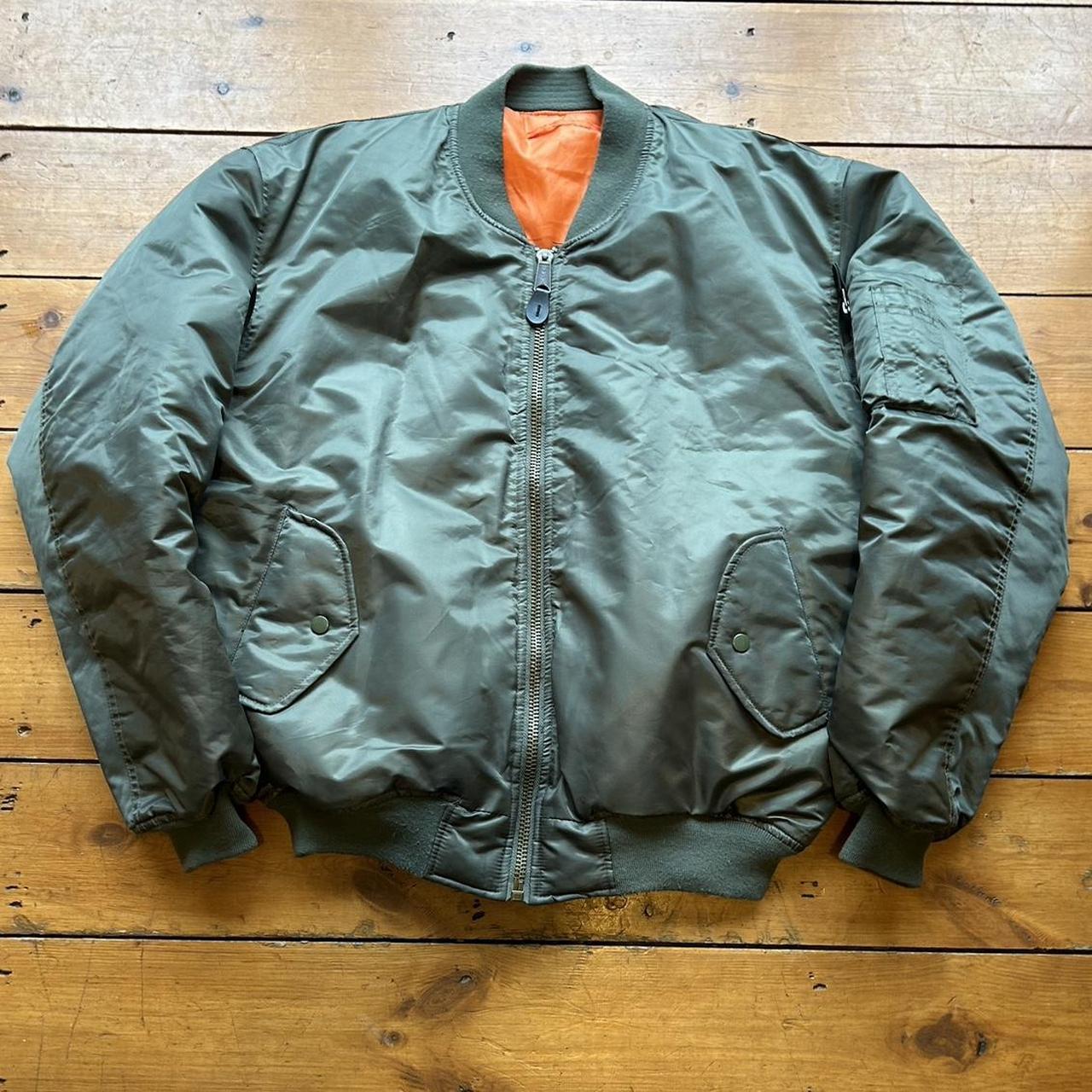90’s MA-1 Bomber Jacket Size XL 90’s reversible... - Depop