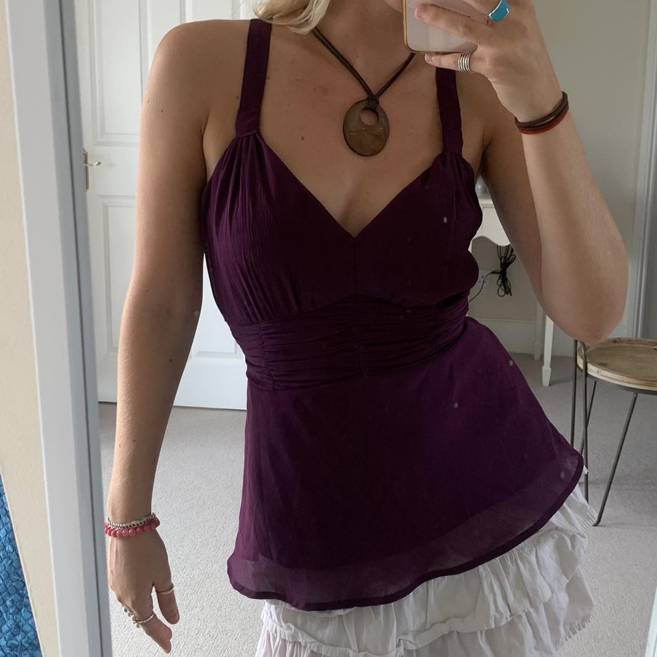 The most amazing deep lilac purple Vero Moda chiffon... - Depop