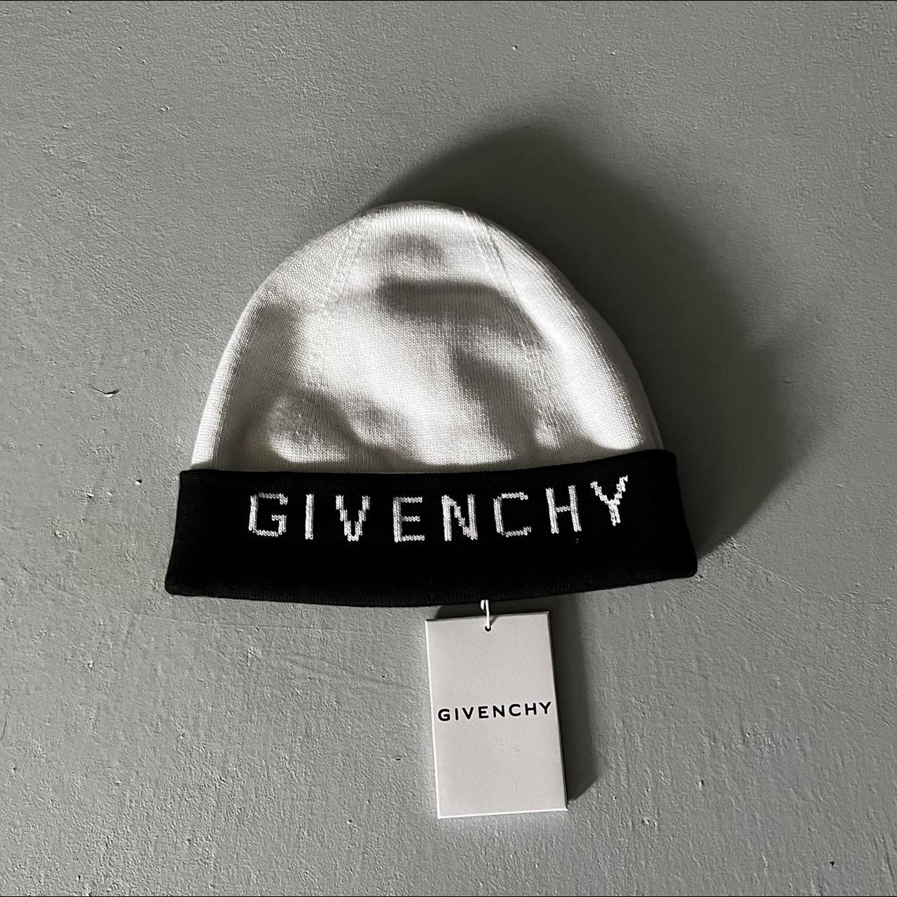 Givenchy Men's White and Black Hat | Depop