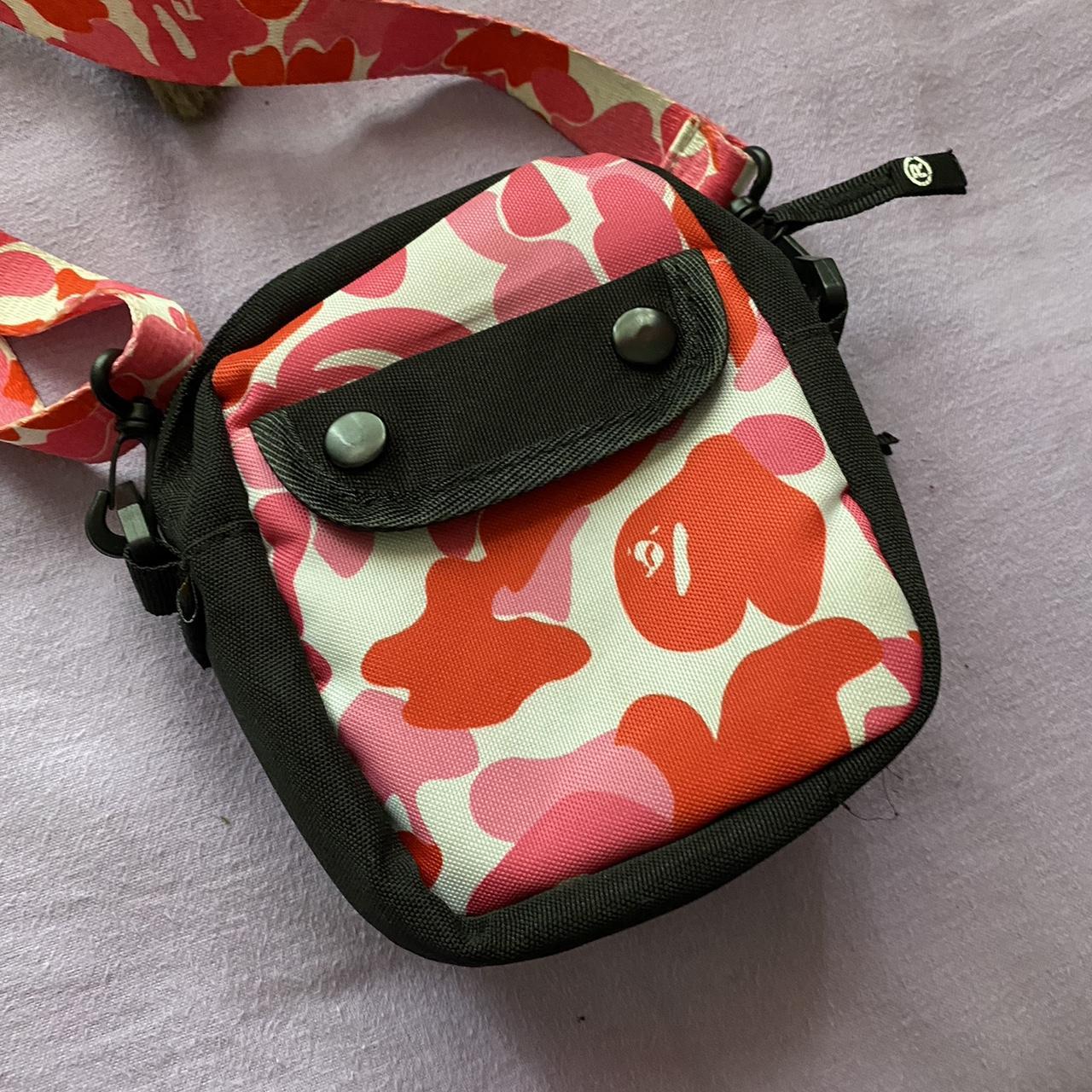 bape pink man bag, lmk if u want more photos or sm... - Depop