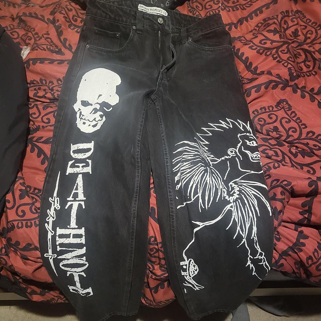 Broken Promises X Death Note- Carpenter Jeans- Size... - Depop