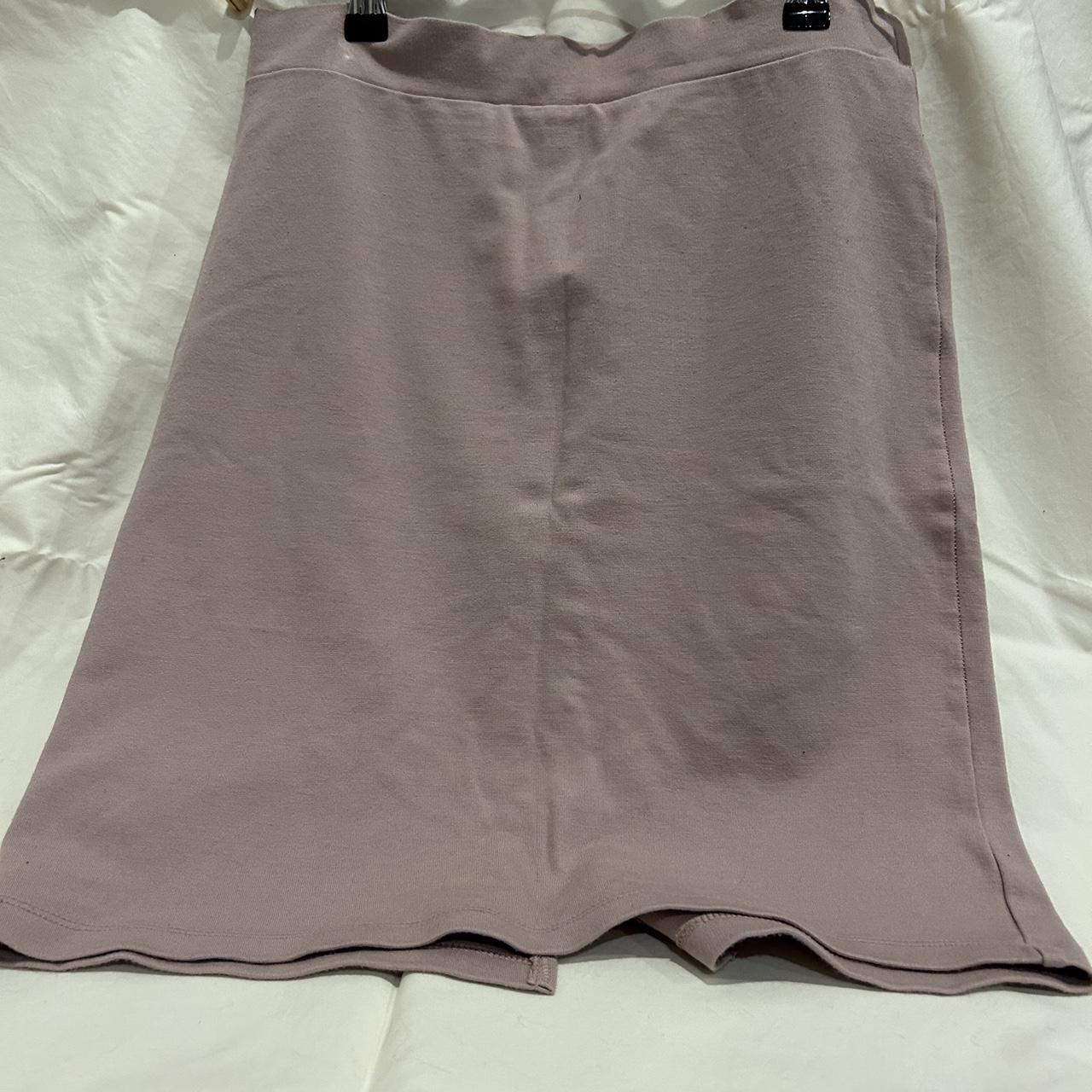 Charlotte Russe pink mini skirt with slit - Depop