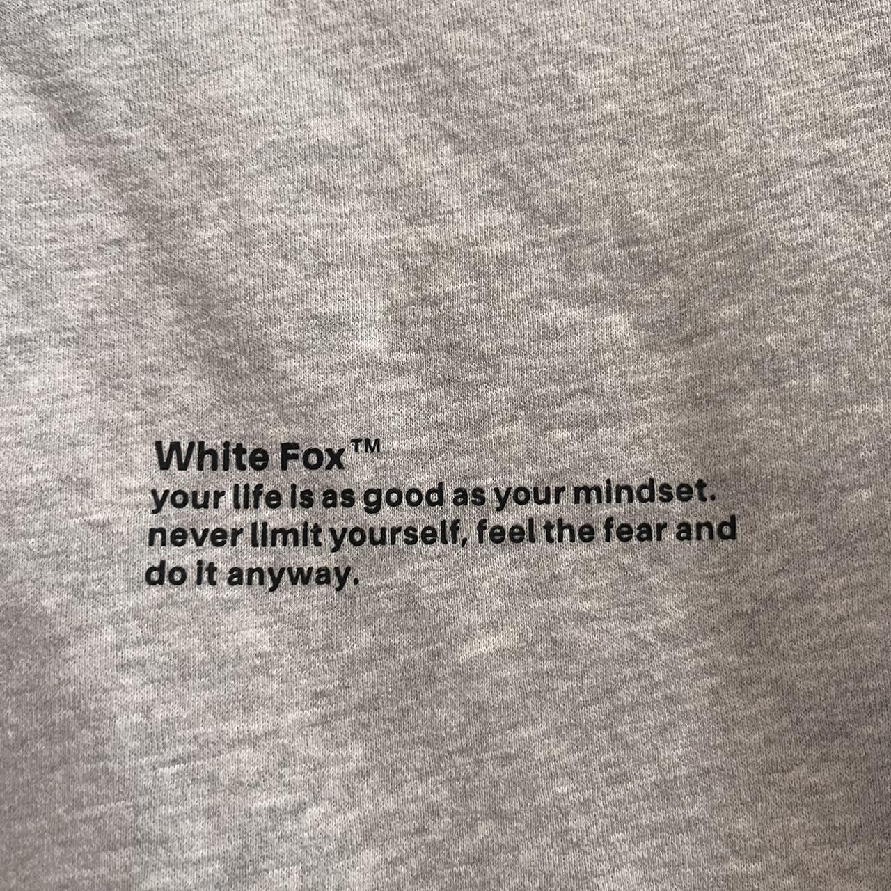 white fox quarter zip!! only worn like 2 times lol... - Depop