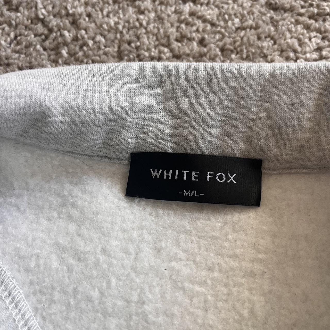 white fox quarter zip!! only worn like 2 times lol... - Depop