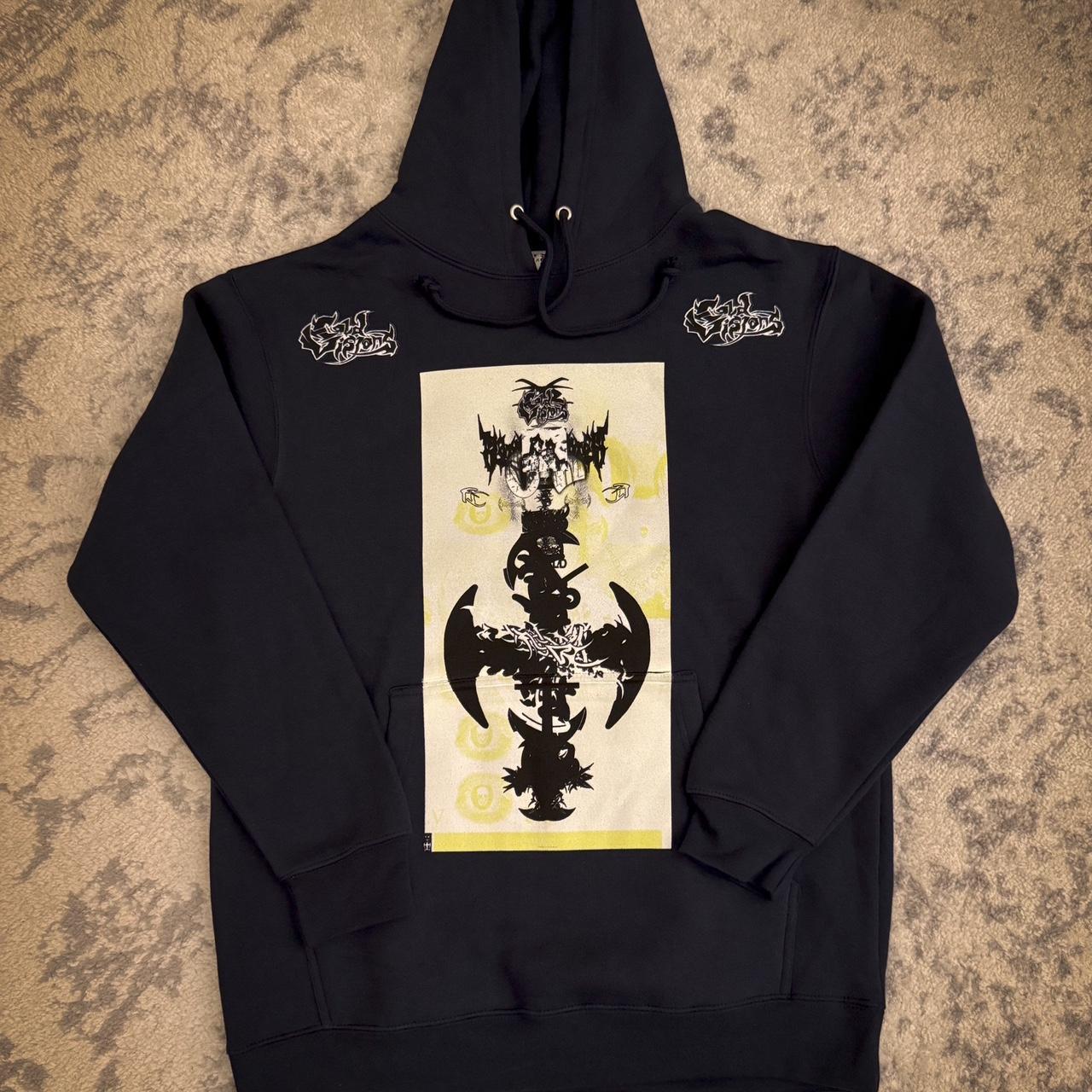 Cold Visions Bladee Hoodie Size: M Color: Navy... - Depop