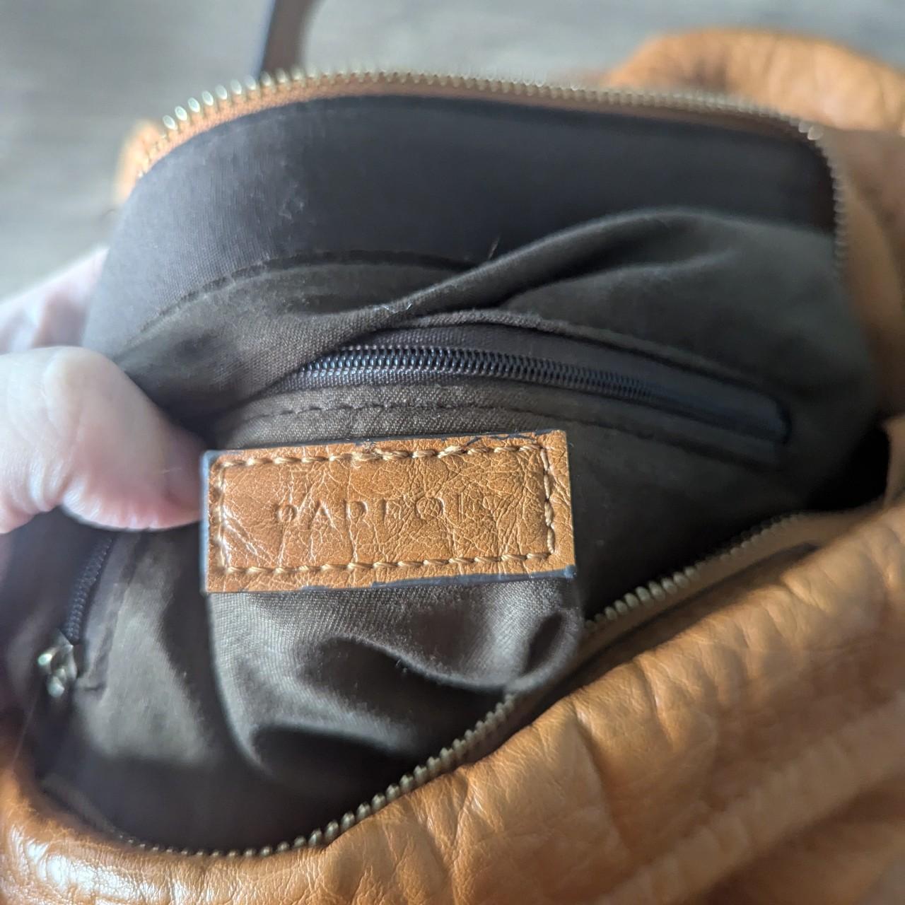 Tan leather style shoulder Parfois bag. Can combine... - Depop