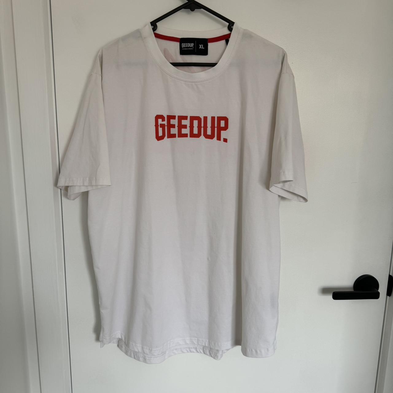 Geedup Always Neighbourhood T-Shirt White/Red Only... - Depop