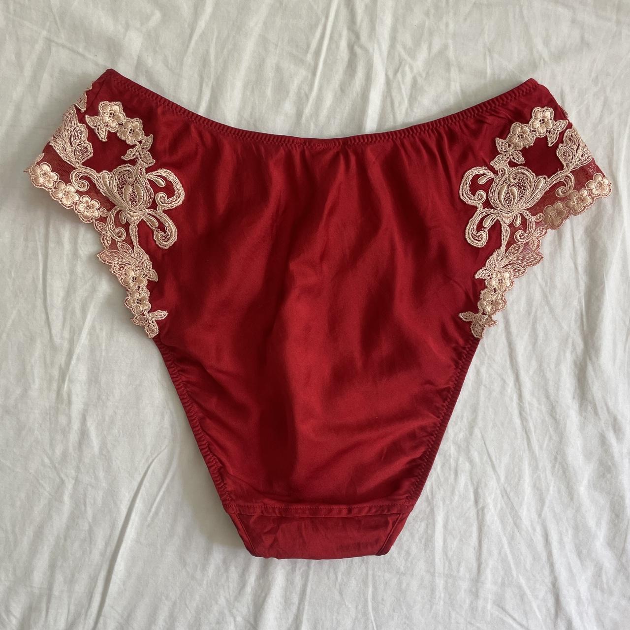 La Perla Women's Red Panties | Depop