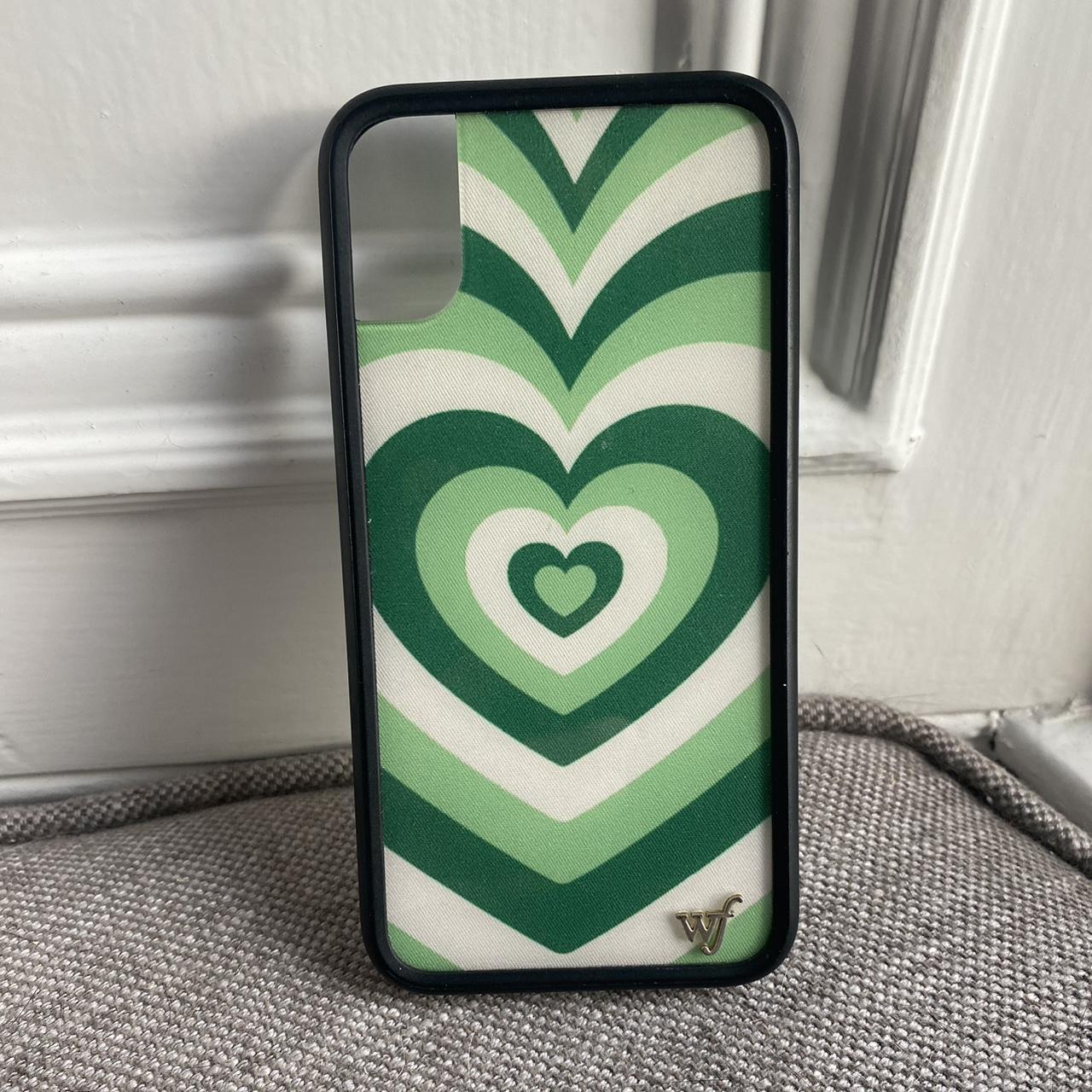 Wildflower Green heart iPhone X phone case. So cute,... - Depop