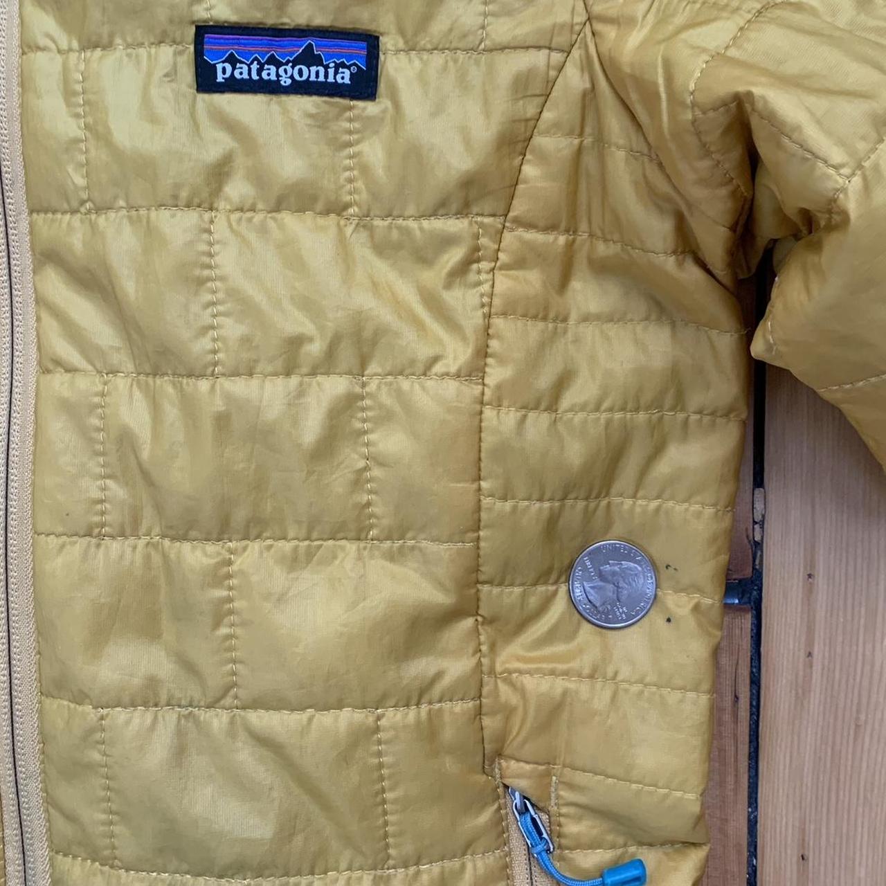 Women’s Patagonia Nano Puff Jacket in yellow/gold... | Depop