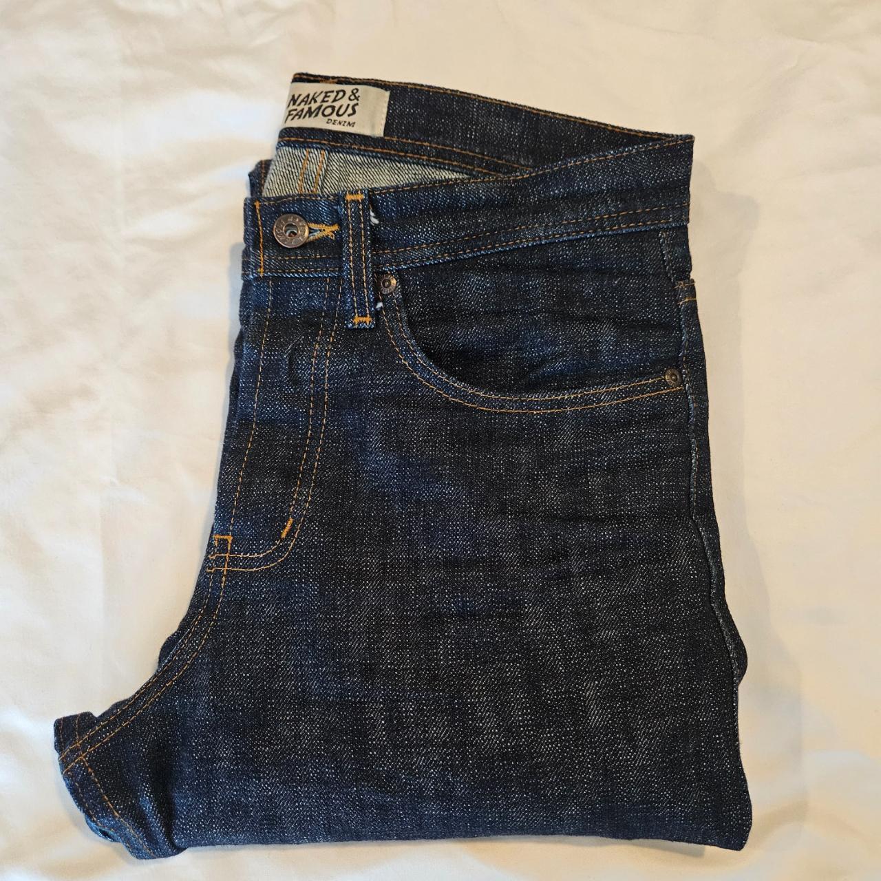 Naked and Famous Firebird Selvedge Denim in the... | Depop