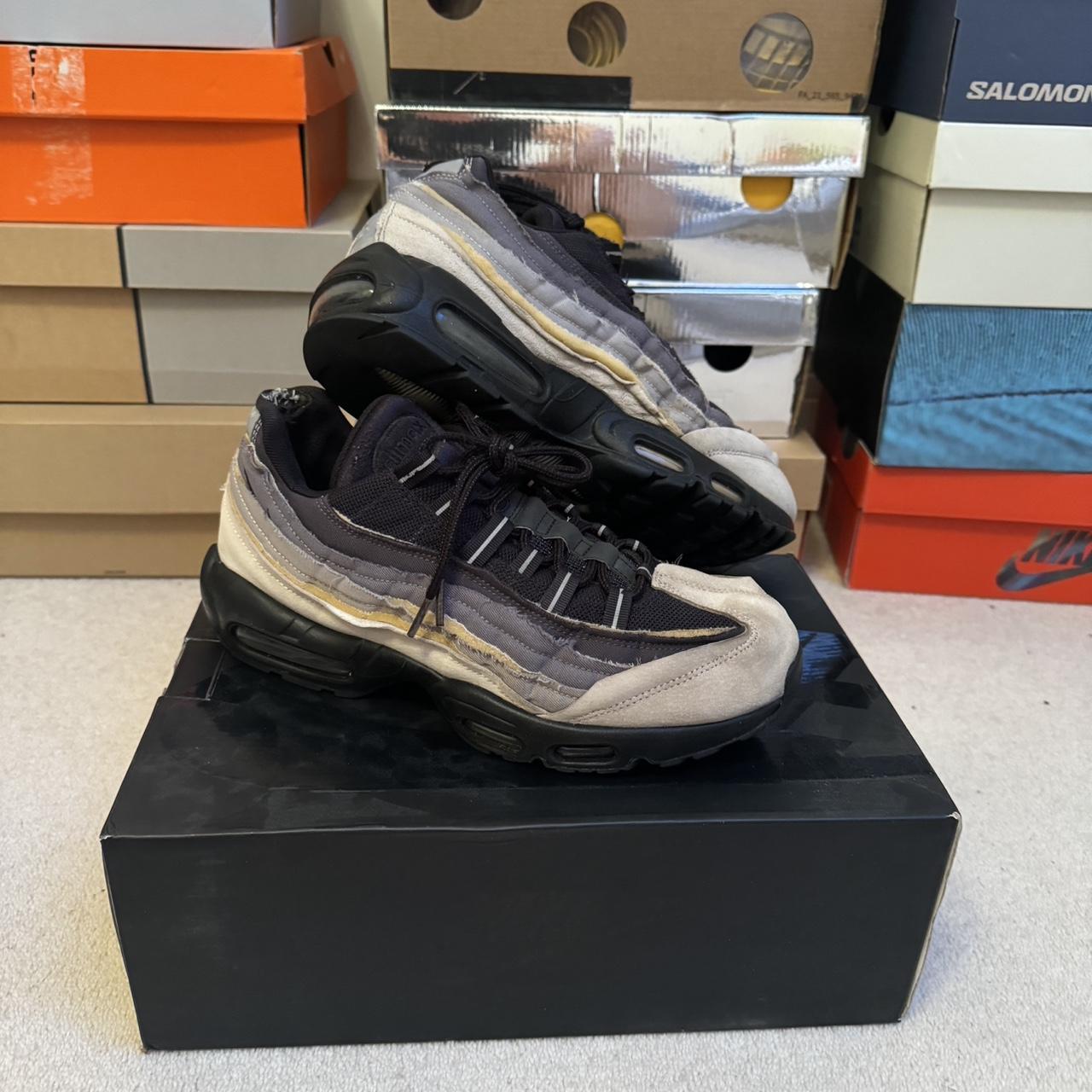 Nike X CDG air max 95 grey colourway Size UK... - Depop
