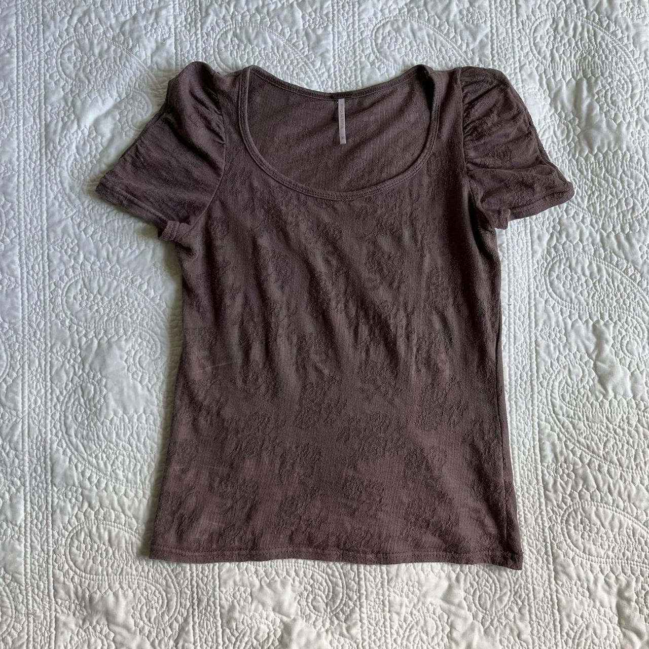 Poof Women's Brown Shirt | Depop