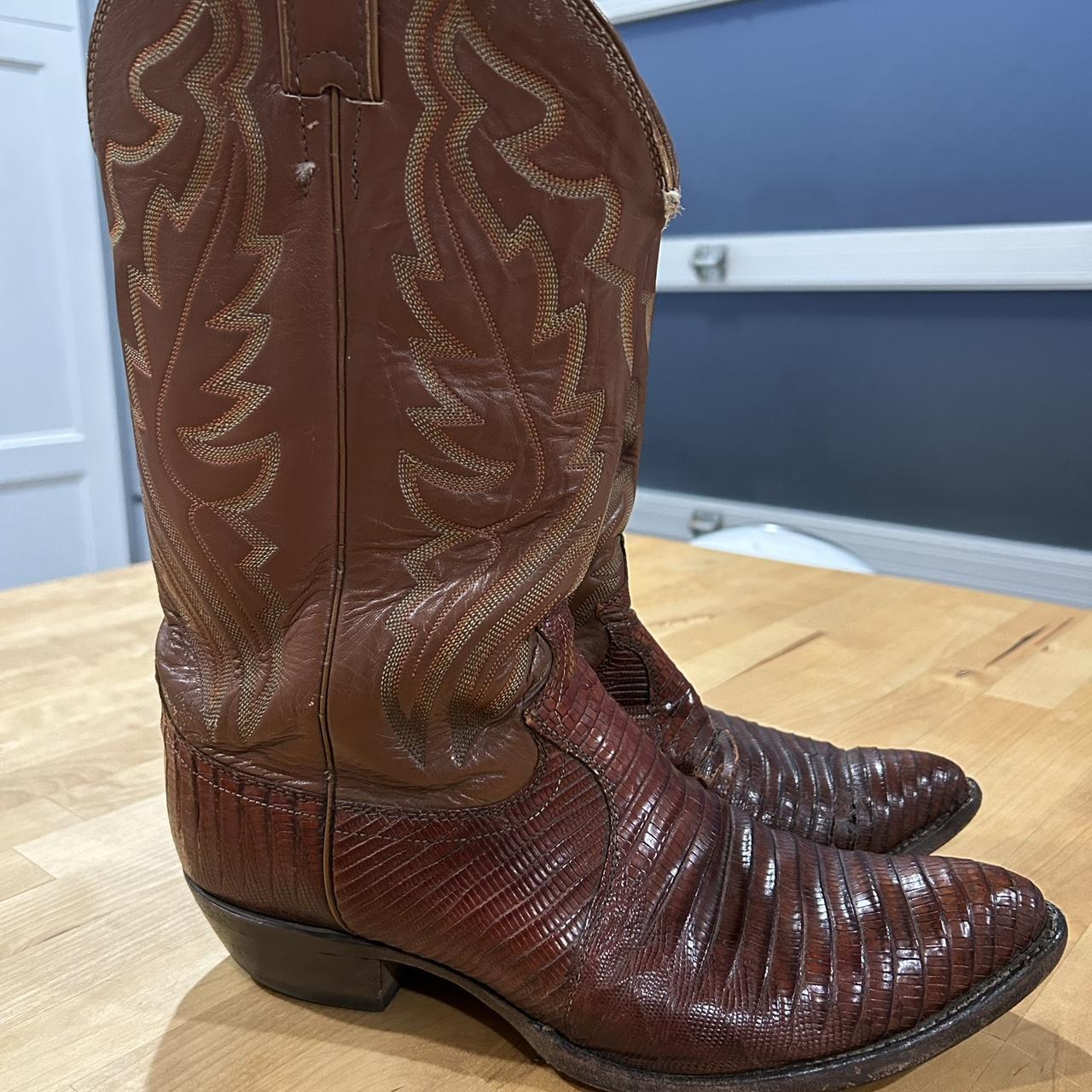 Justin Style Men’s Cowboy Boots - Depop