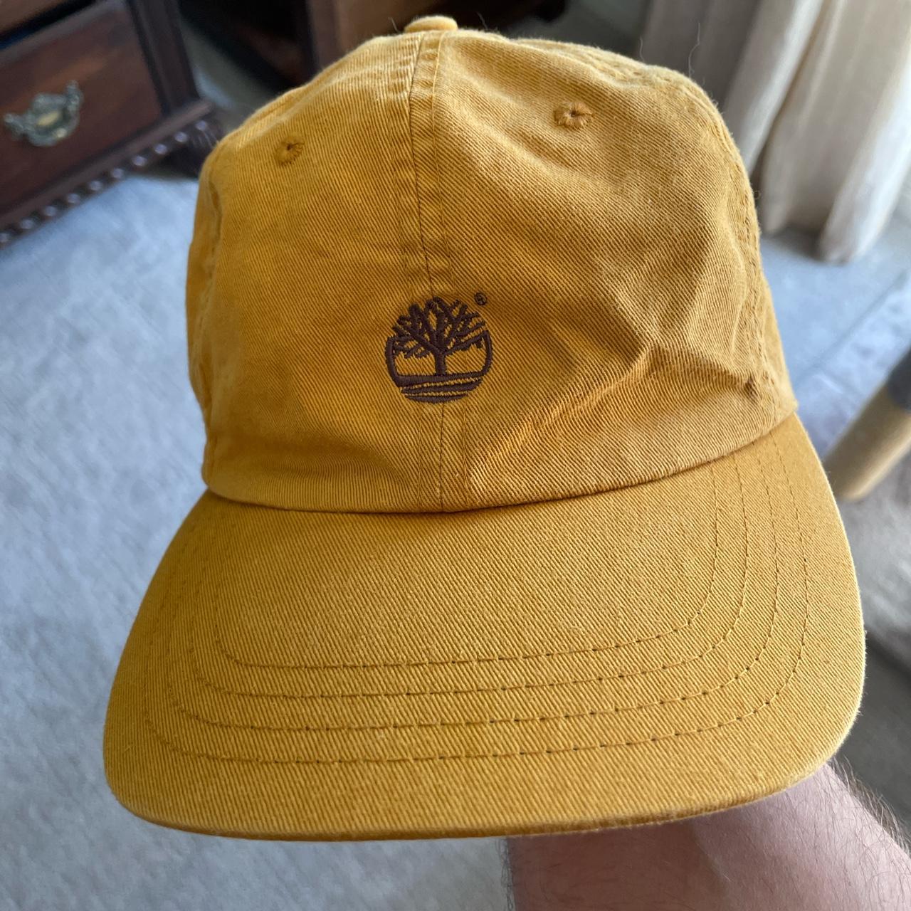 Timberland hat 10/10 condition. 6 panel tan color... - Depop