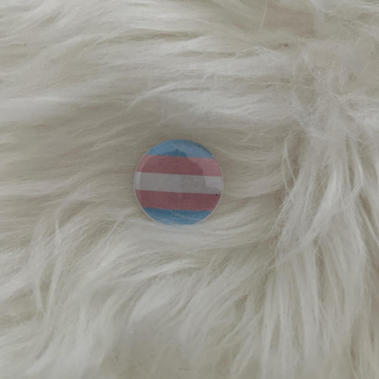 trans flag pin