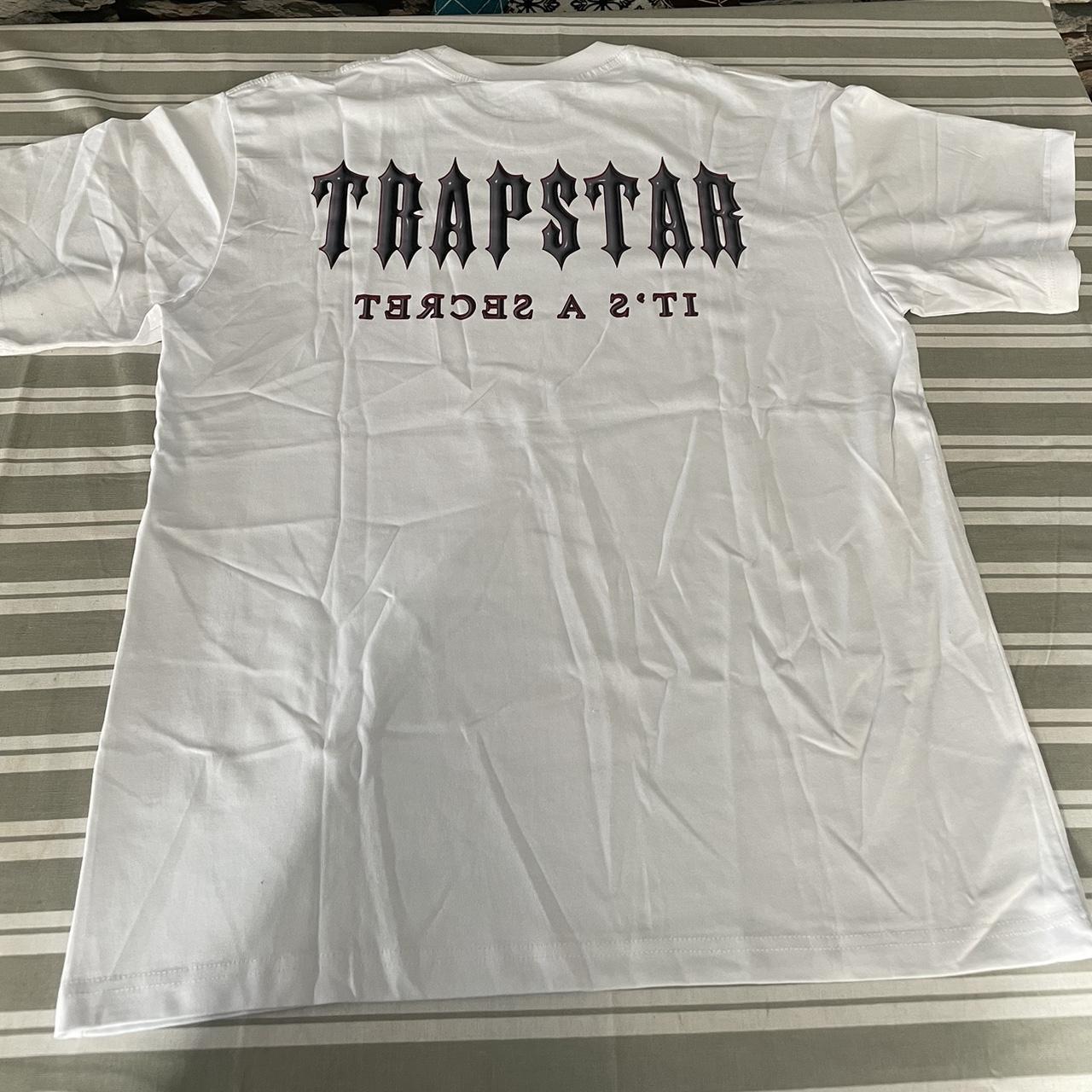 Trapstar T-Logo Tee Colour - White/Red Size -... - Depop