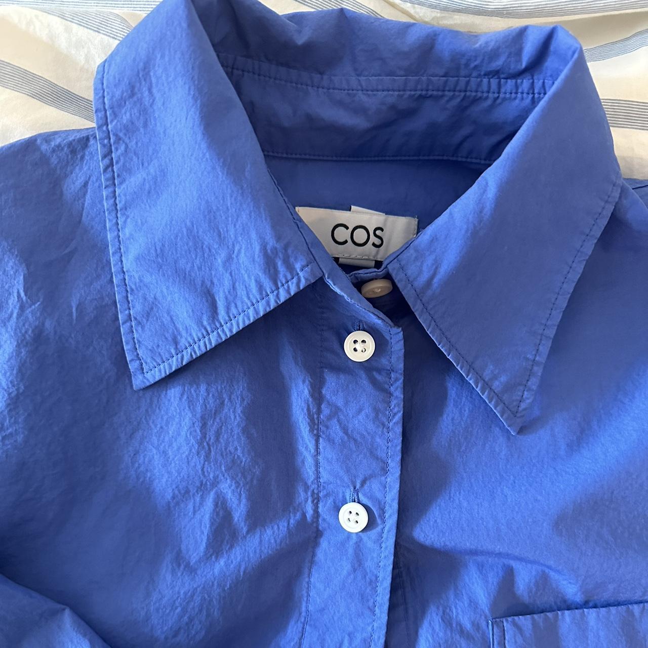 COS Blue button up. 100% cotton. Lightly... - Depop