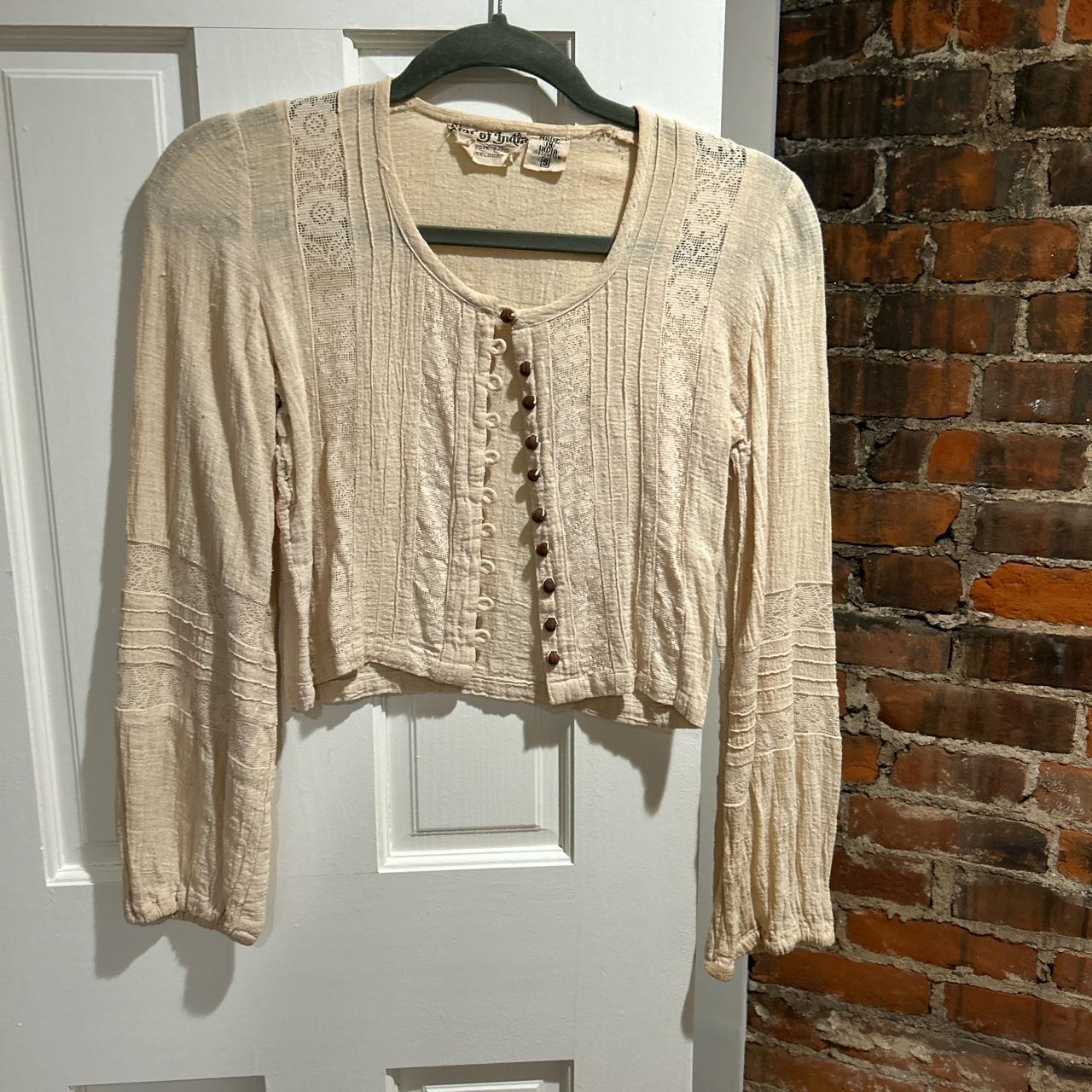 Cottage core top I love this top but it no longer... - Depop