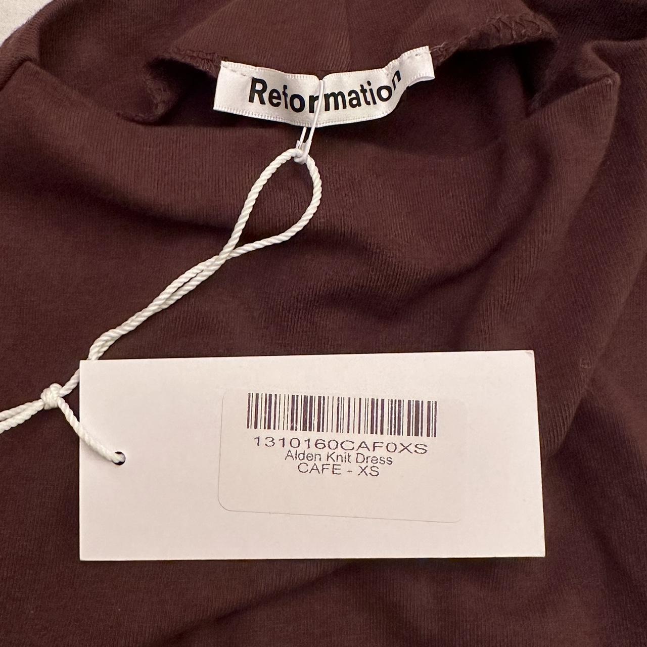 BROWN REFORMATION “Alden Knit Dress.” She speaks for... - Depop