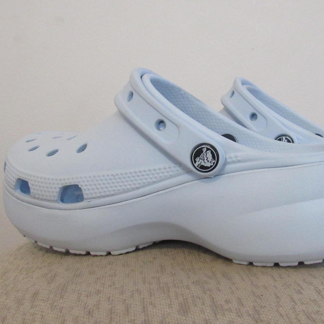 Light blue platform crocs 🩵 Slightly used /... - Depop