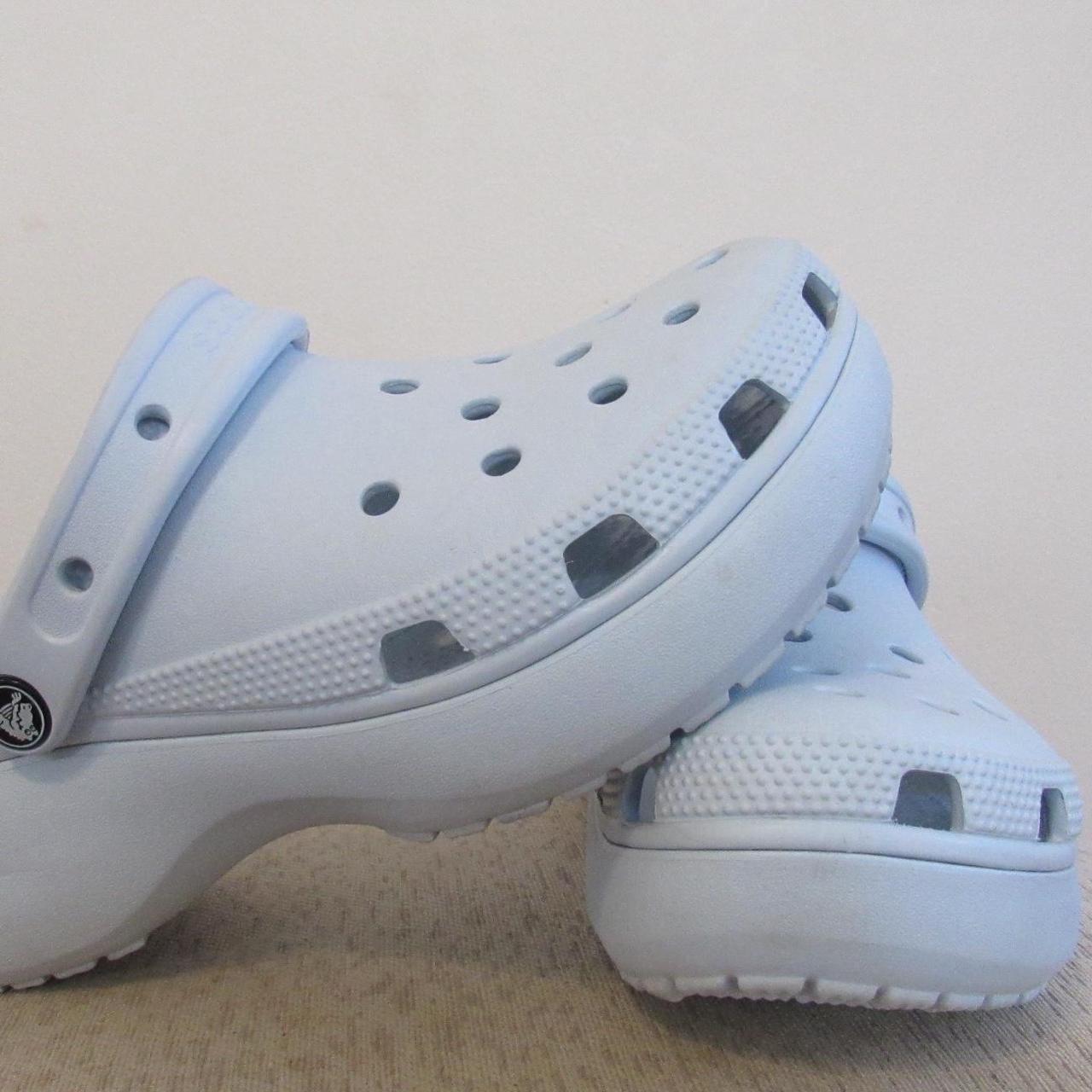 Light blue platform crocs 🩵 Slightly used /... - Depop