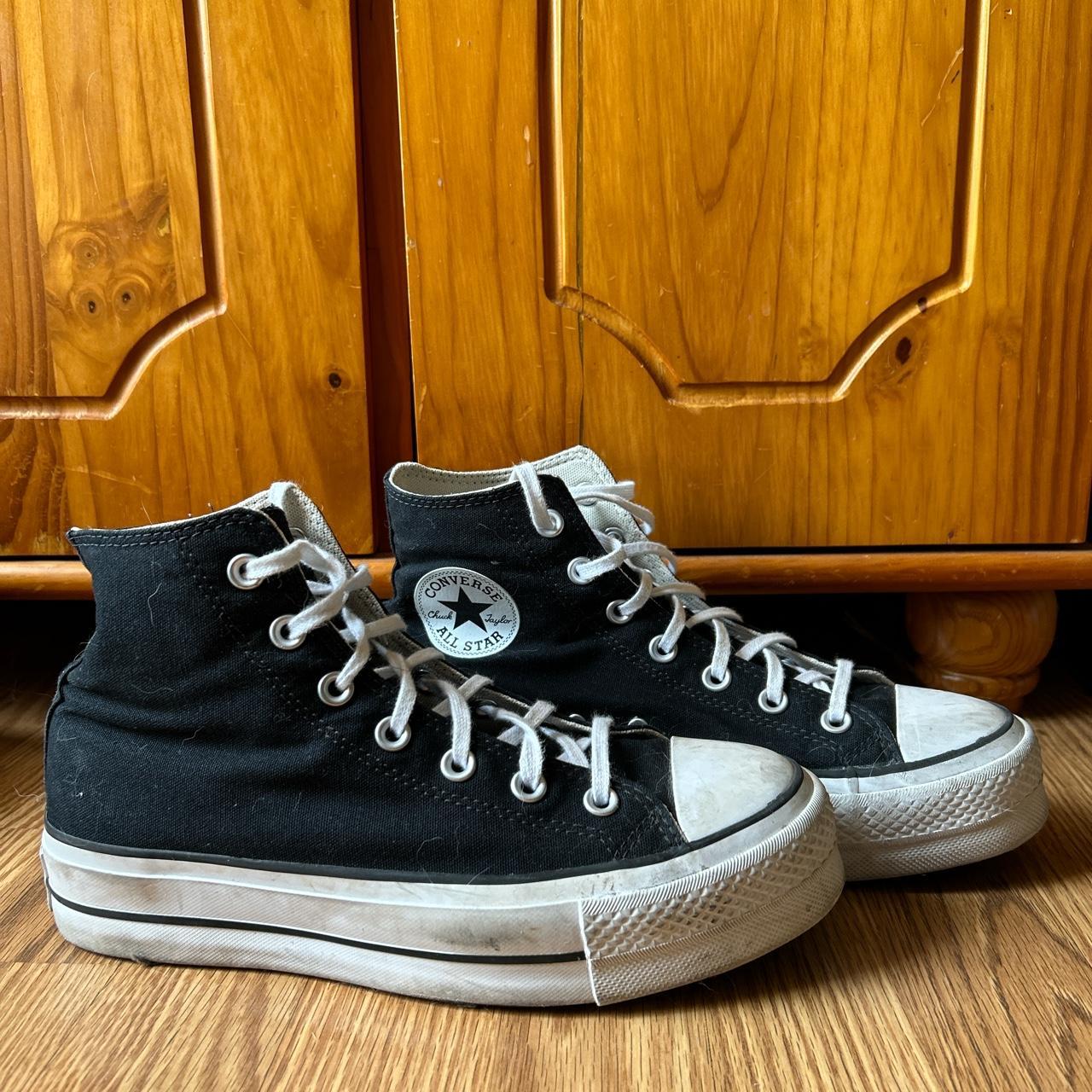 hightop platform converse- • almost new, worn only a... - Depop