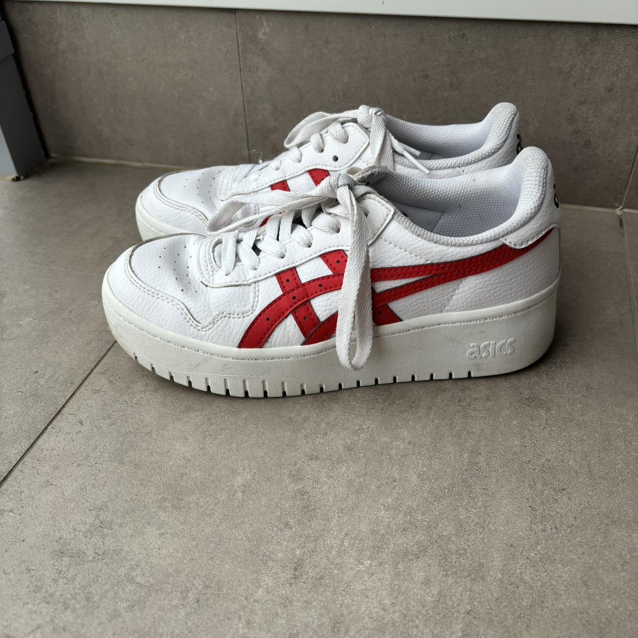red japan asics US women’s 7 #sneakers #asics... - Depop