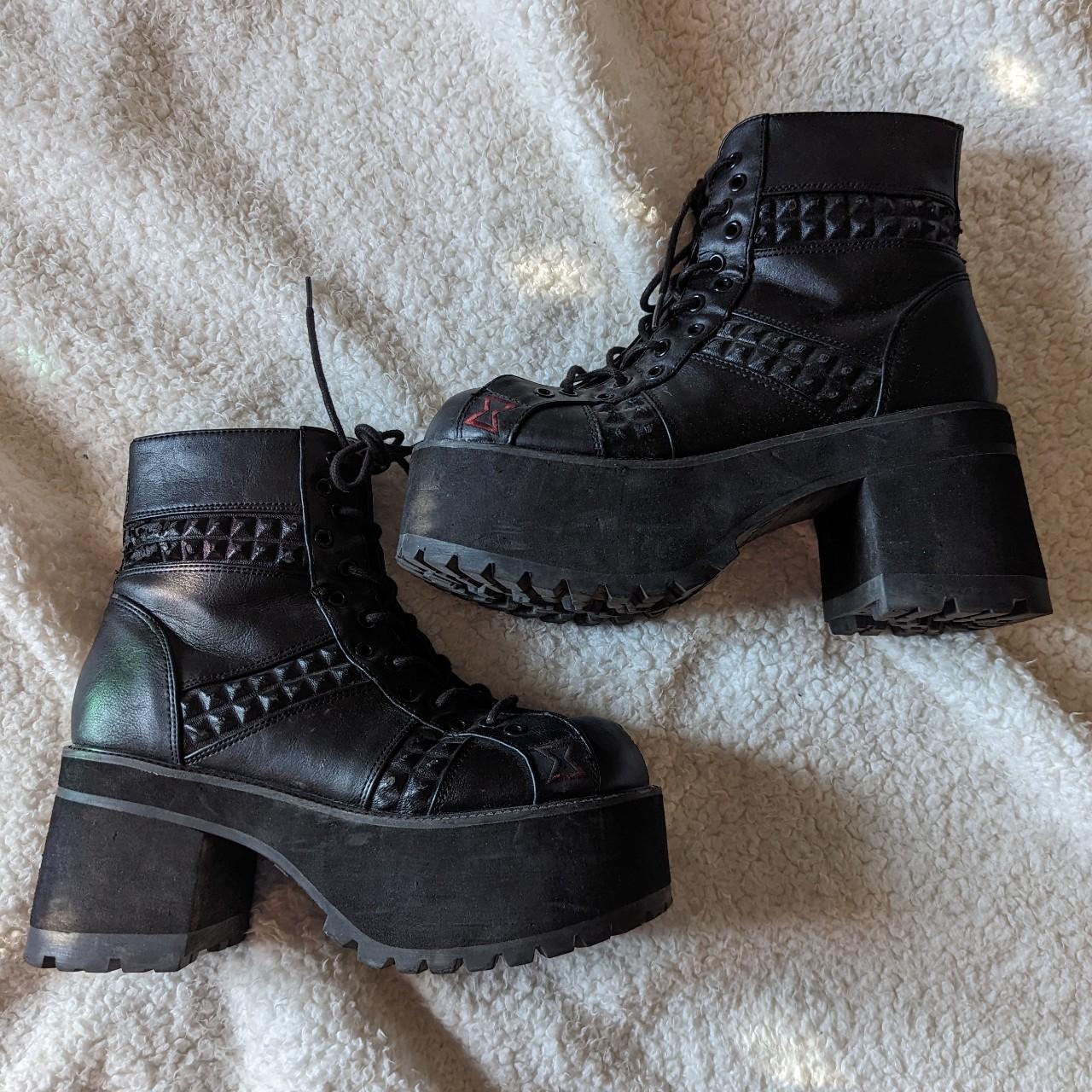 DEMONIA BLACK WIDOW BOOTS Ranger-108 🕷🕸 ️🖤 between... - Depop