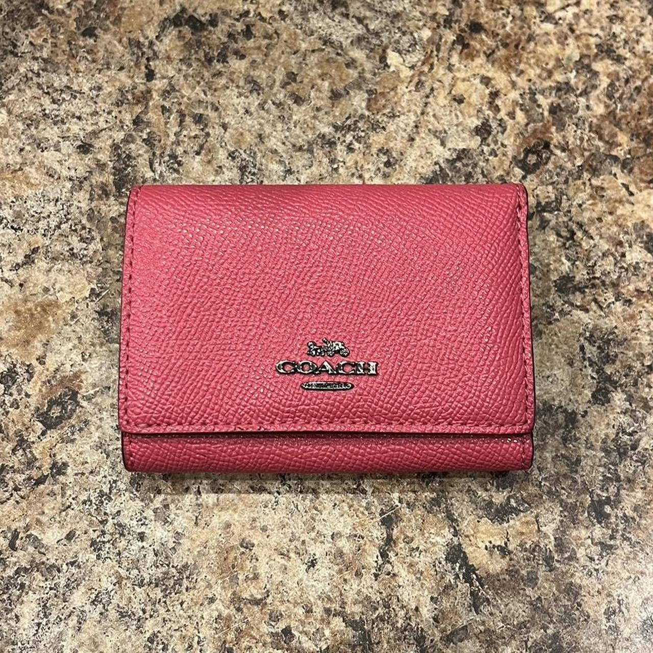 Pink Coach wallet !! Size: on the smaller size,... - Depop