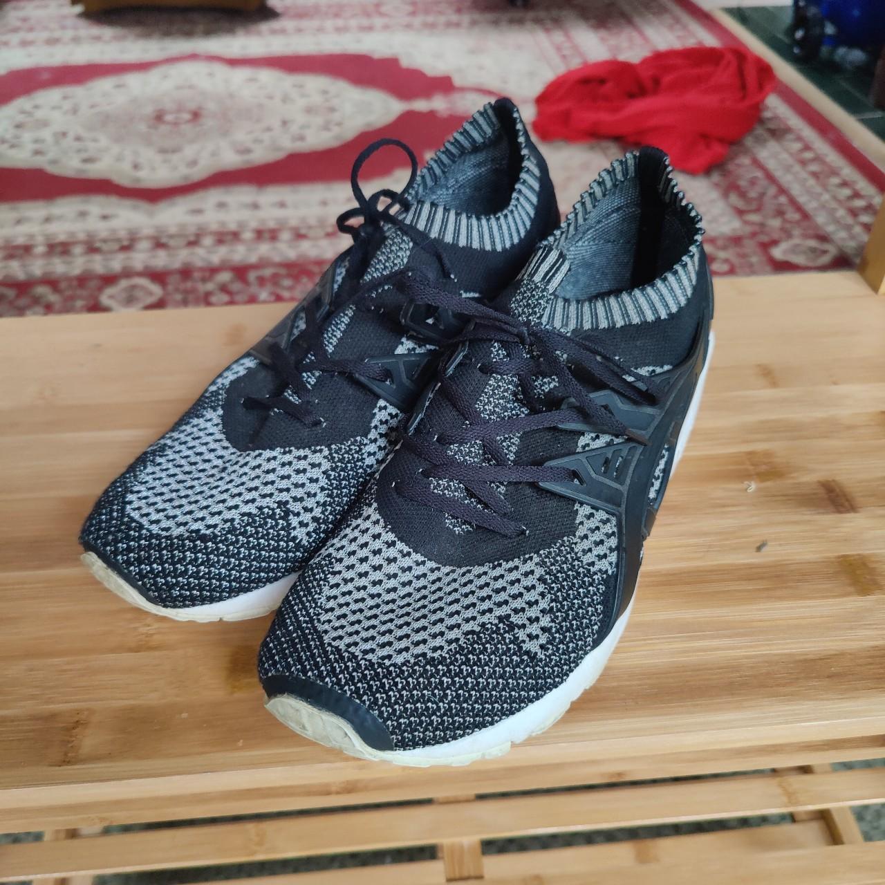 Reflective knit Asics sneakers. Vert comfy, great... | Depop