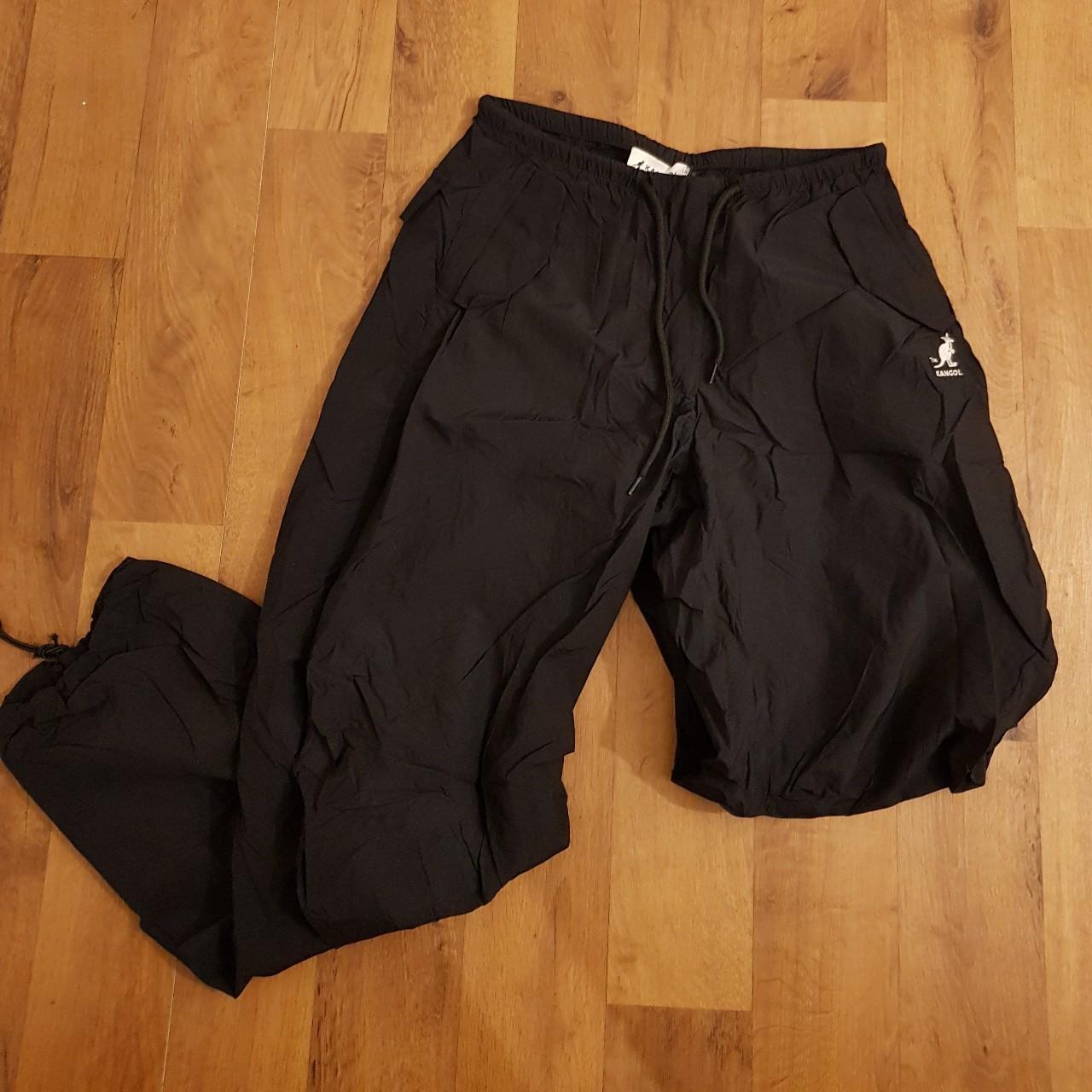 Kangol parachute pants. Drawstring waist, 2 front... - Depop