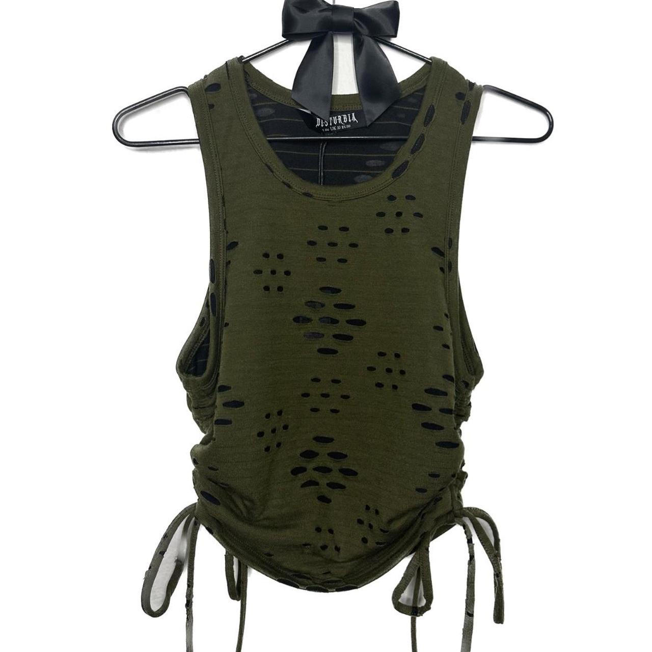 BNWT SOLD OUT Disturbia destroy grunge tattered tank... - Depop